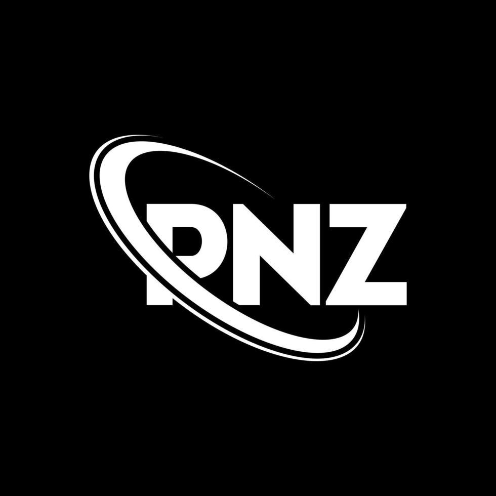PNZ logo. PNZ letter. PNZ letter logo design. Initials PNZ logo linked with circle and uppercase ...