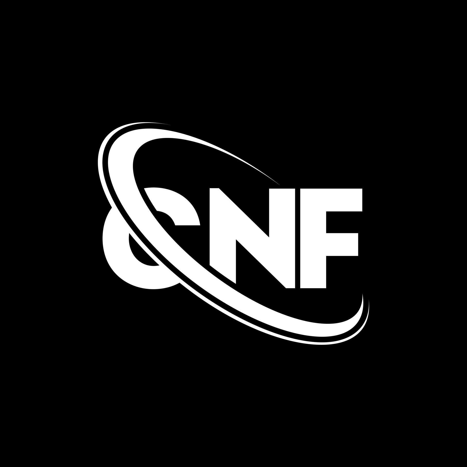 CNF logo. CNF letter. CNF letter logo design. Initials CNF logo linked with circle and uppercase ...