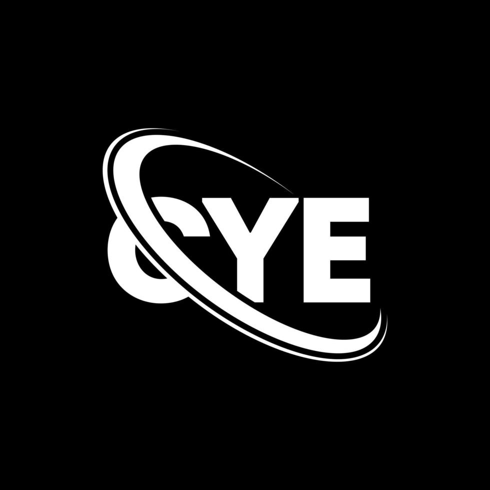 CYE logo. CYE letter. CYE letter logo design. Initials CYE logo linked with circle and uppercase ...