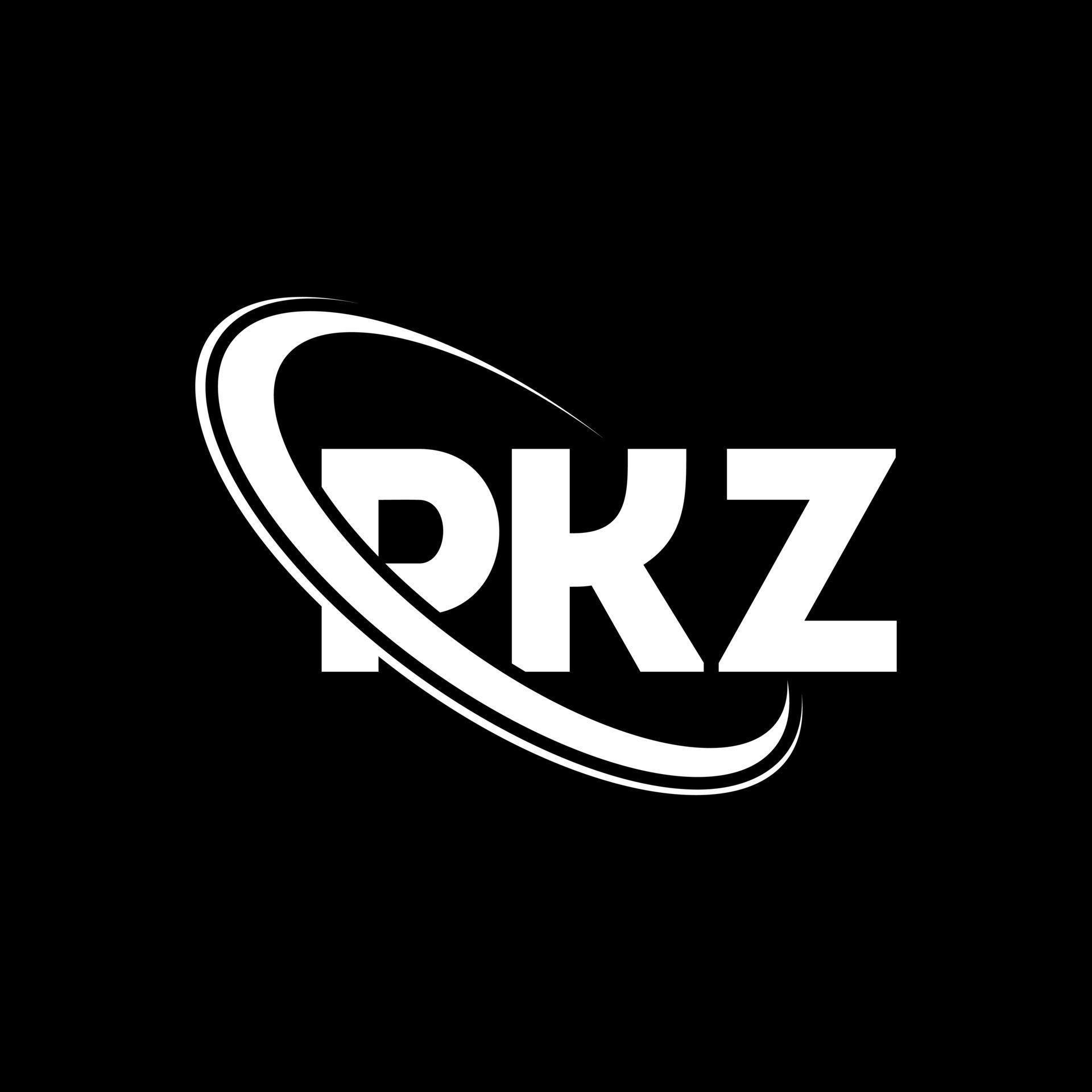 PKZ logo. PKZ letter. PKZ letter logo design. Initials PKZ logo linked with circle and uppercase ...