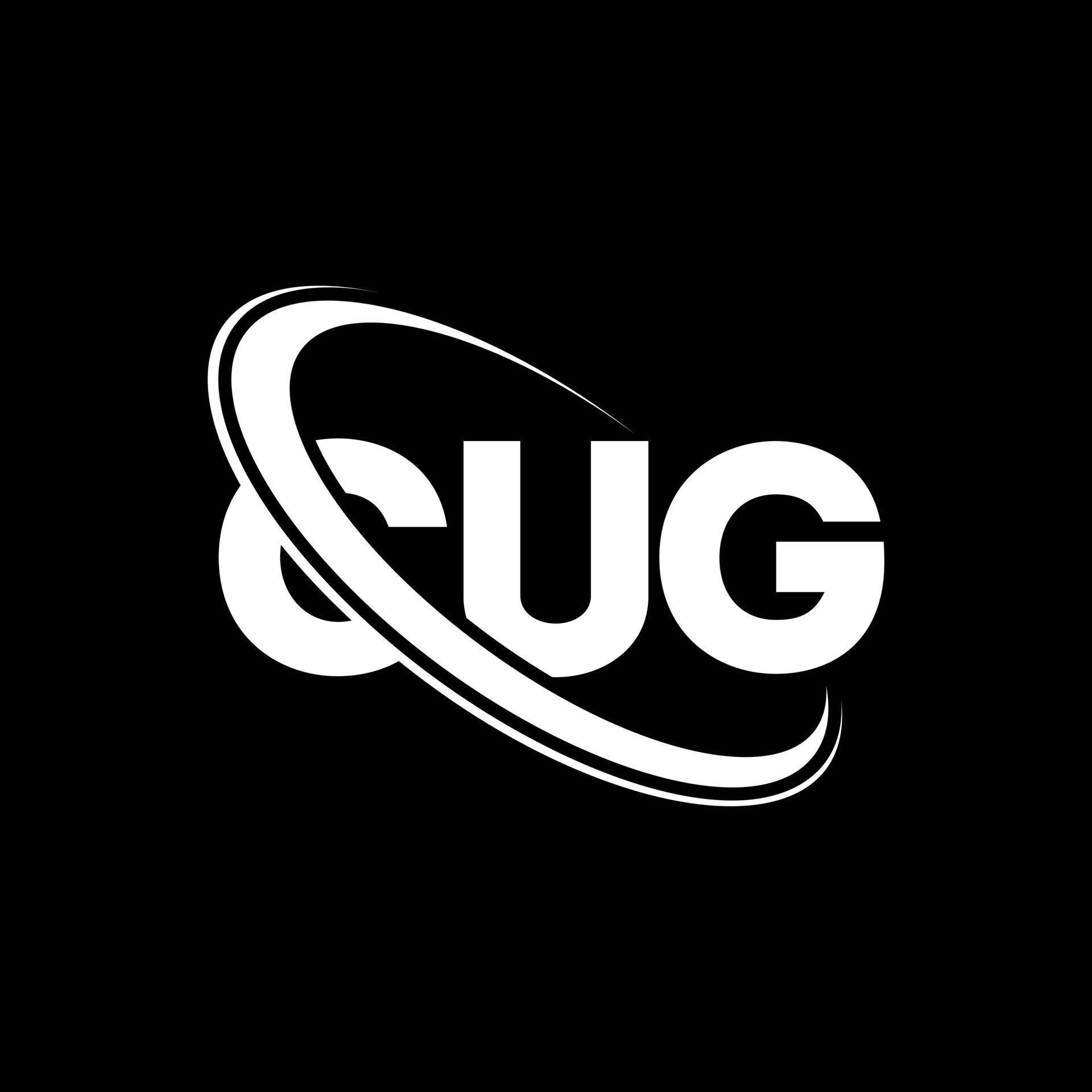 CUG logo. CUG letter. CUG letter logo design. Initials CUG logo linked with circle and uppercase ...