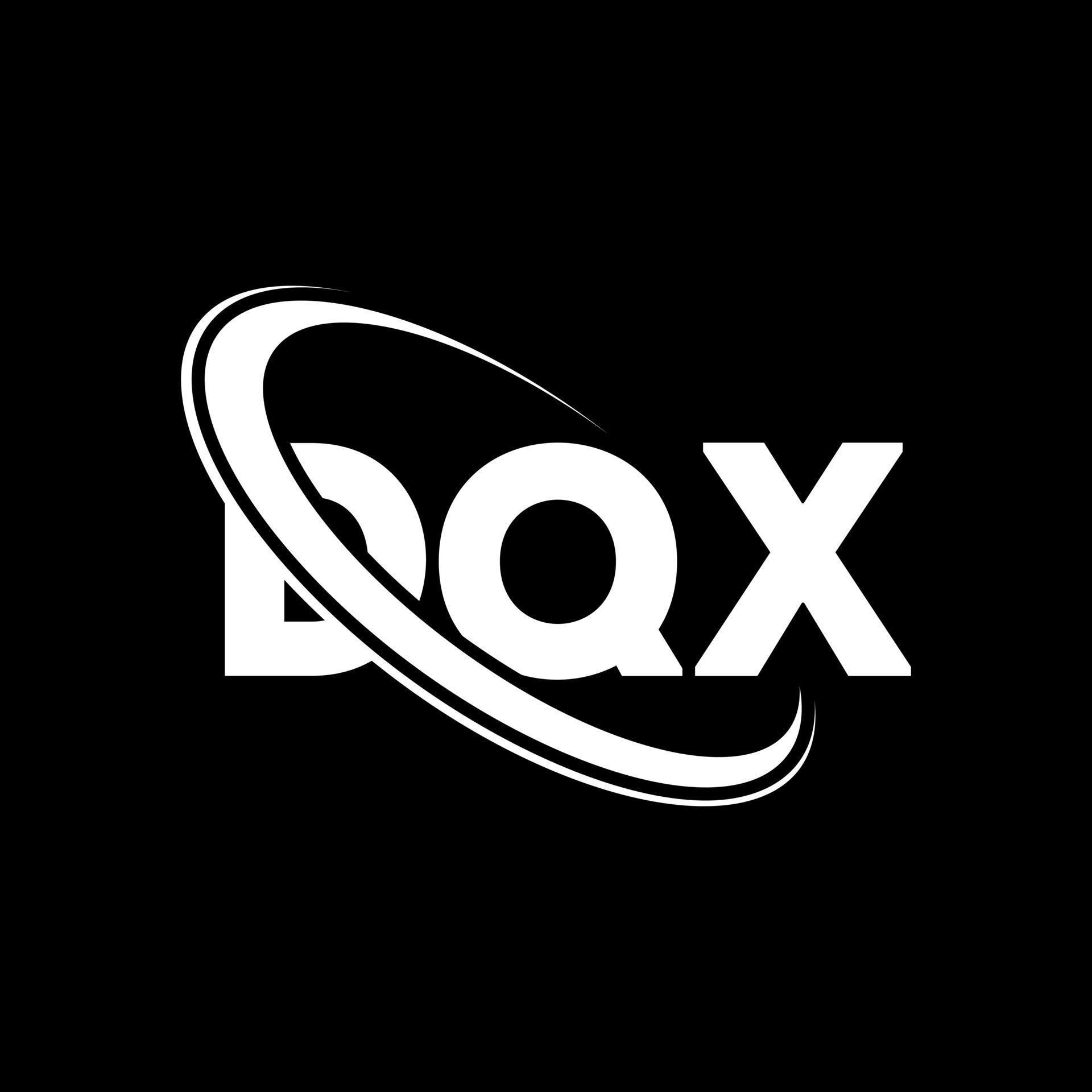 DQX logo. DQX letter. DQX letter logo design. Initials DQX logo linked with circle and uppercase ...