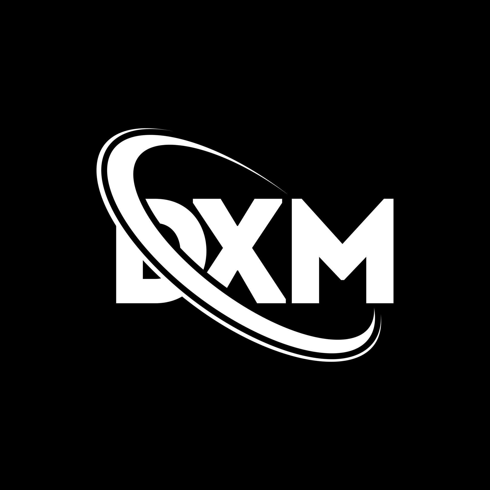 logotipo de dxm. letra dxm. diseño del logotipo de la letra dxm. logotipo de iniciales dxm ...