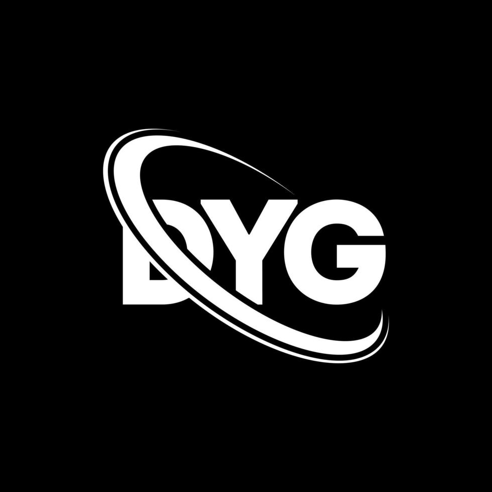 DYG logo. DYG letter. DYG letter logo design. Initials DYG logo linked with circle and uppercase ...