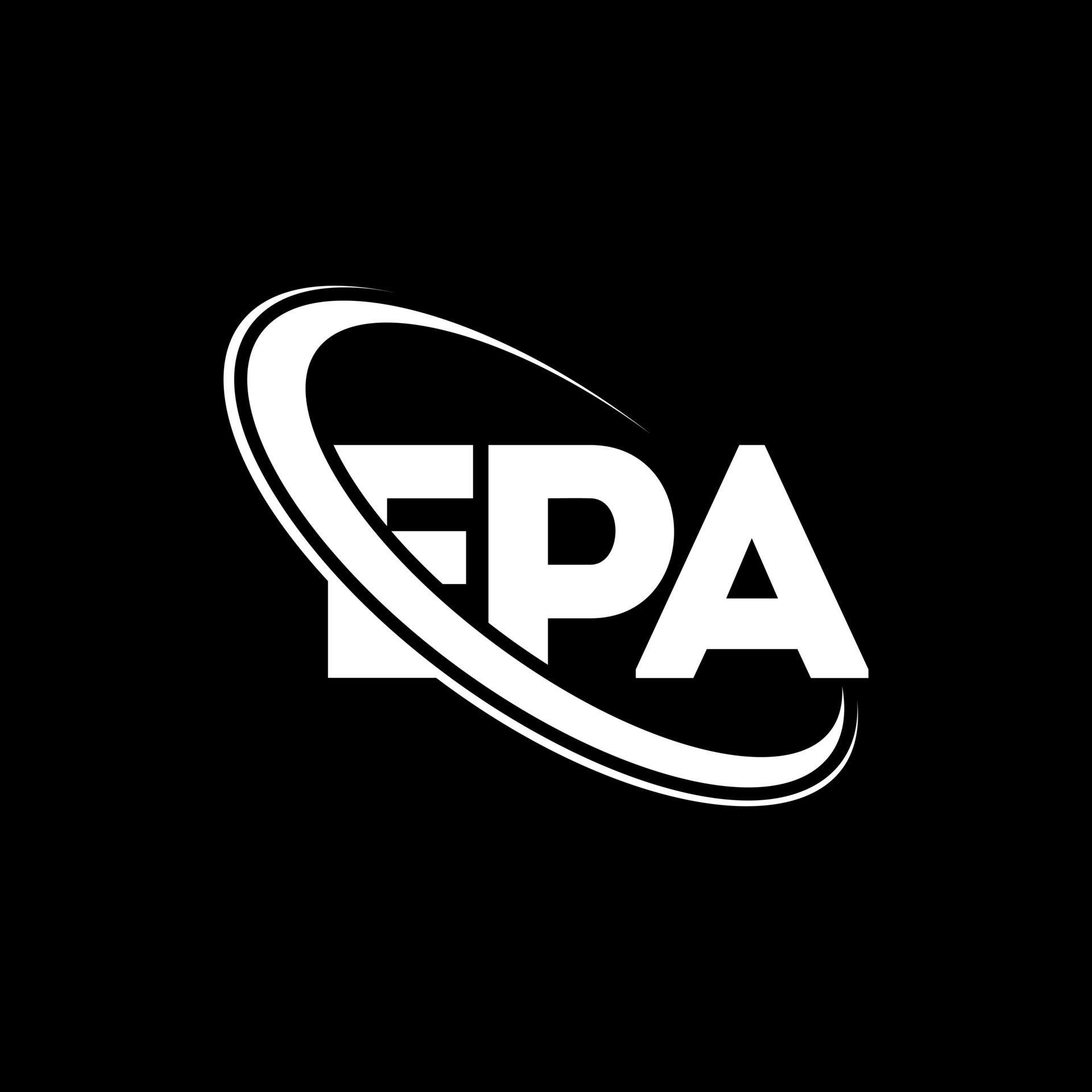 logotipo de la EPA. carta epa. diseño del logotipo de la carta epa. logotipo de iniciales epa ...
