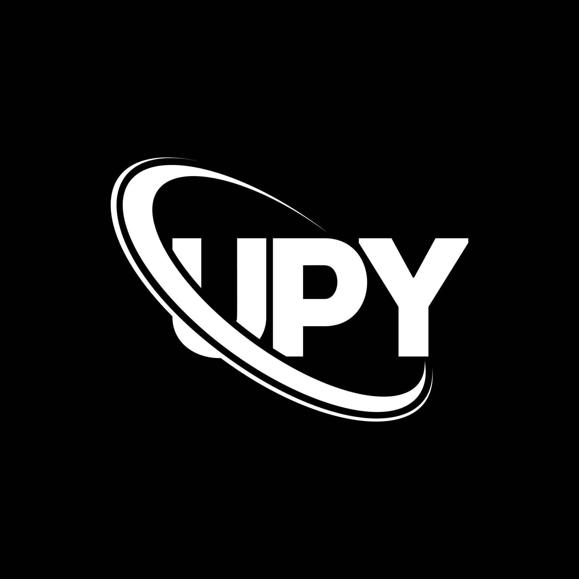 logotipo upy. letra upy. diseño de logotipo de letra upy. logotipo de upy de iniciales vinculado ...