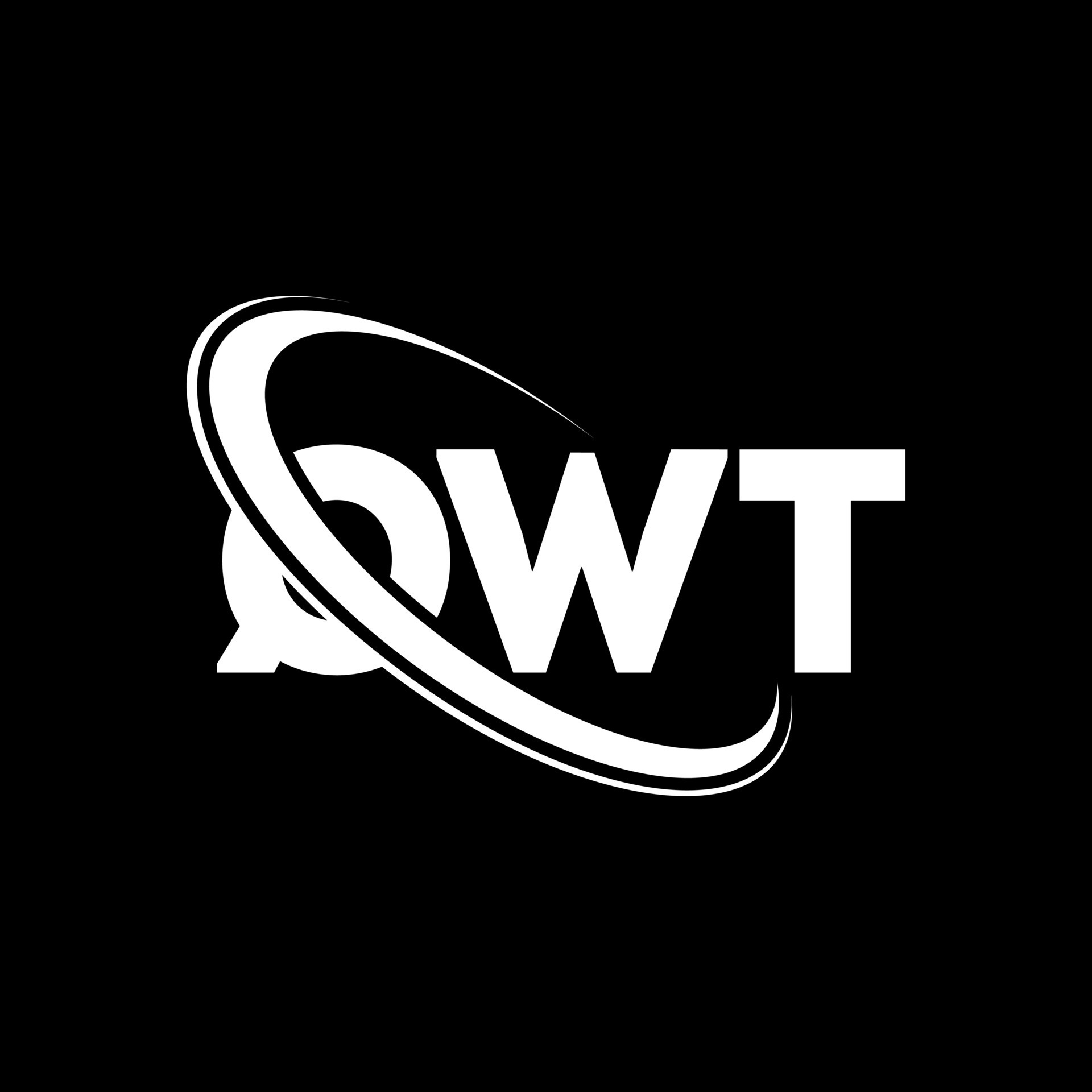 QWT logo. QWT letter. QWT letter logo design. Initials QWT logo linked with circle and uppercase ...