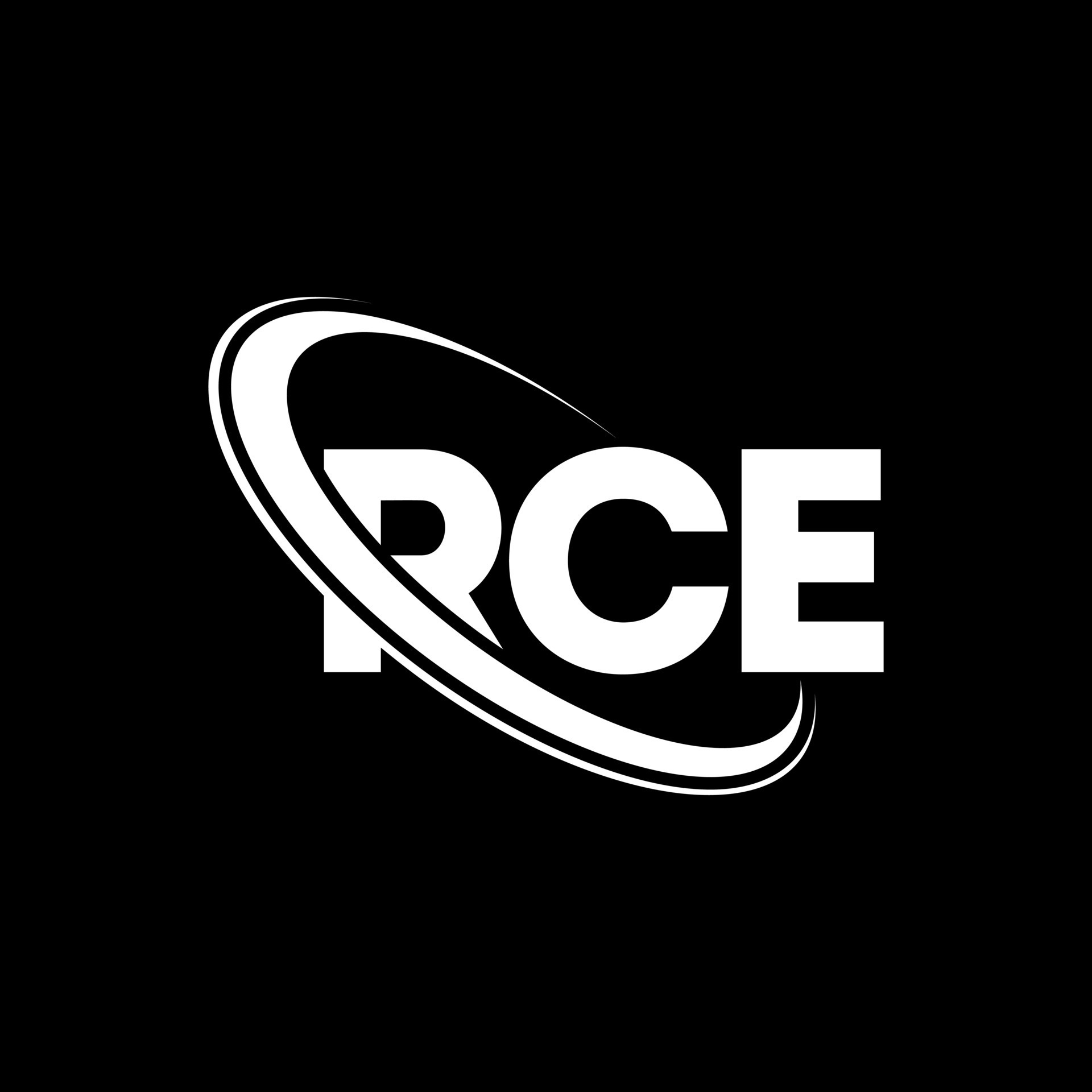 logotipo de rce. carta de rce. diseño del logotipo de la letra rce. logotipo de las iniciales ...