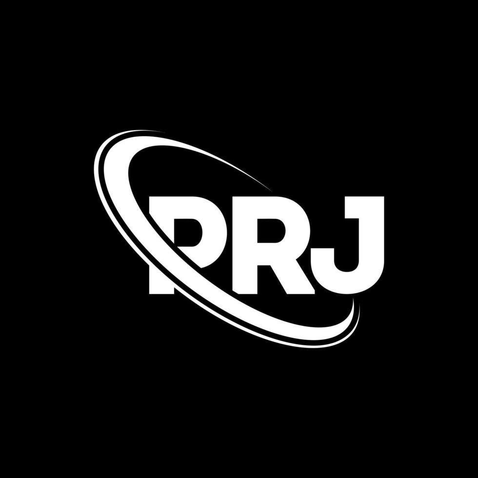 logotipo de prj. carta prj. diseño del logotipo de la letra prj. logotipo de iniciales prj ...