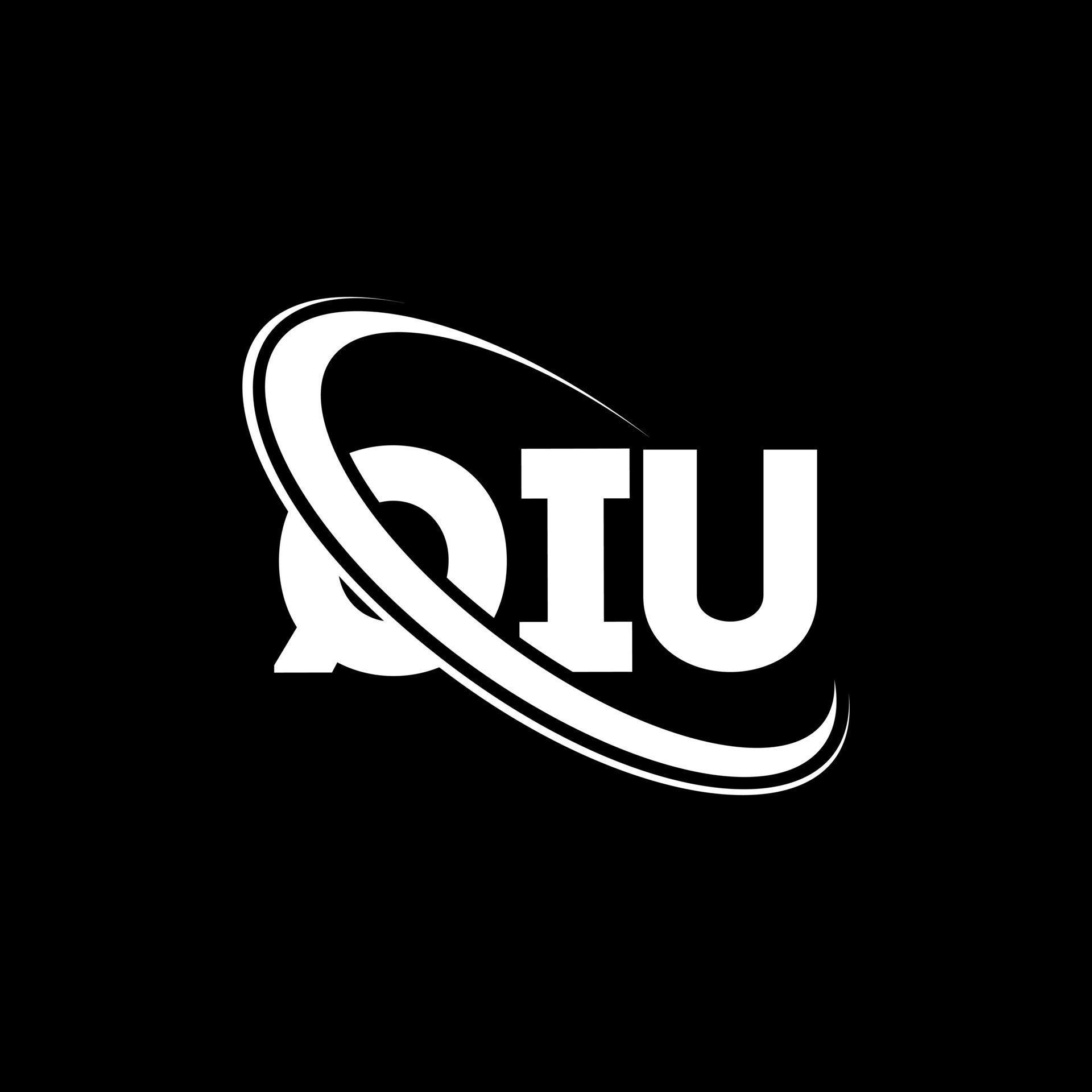 QIU logo. QIU letter. QIU letter logo design. Initials QIU logo linked with circle and uppercase ...