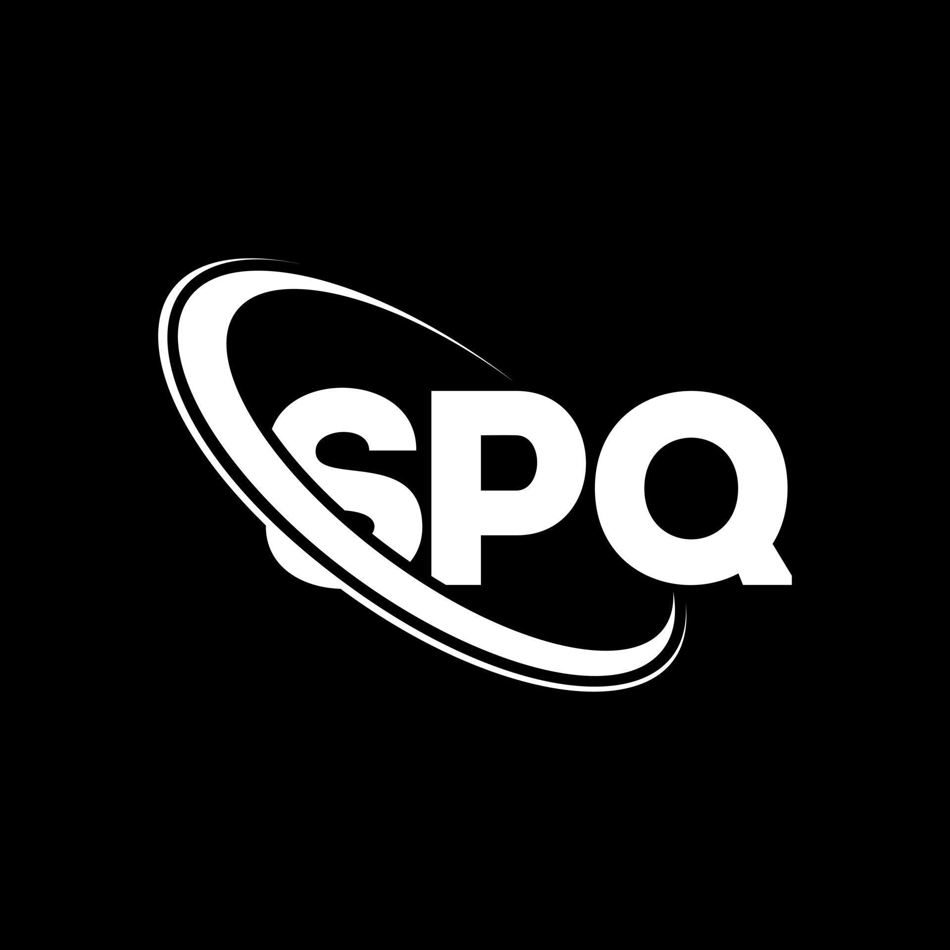 SPQ logo. SPQ letter. SPQ letter logo design. Initials SPQ logo linked with circle and uppercase ...