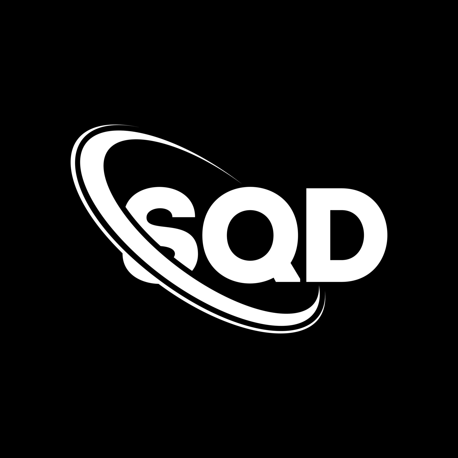 logotipo de sqd. letra sqd. diseño de logotipo de letra sqd. logotipo de iniciales sqd vinculado ...