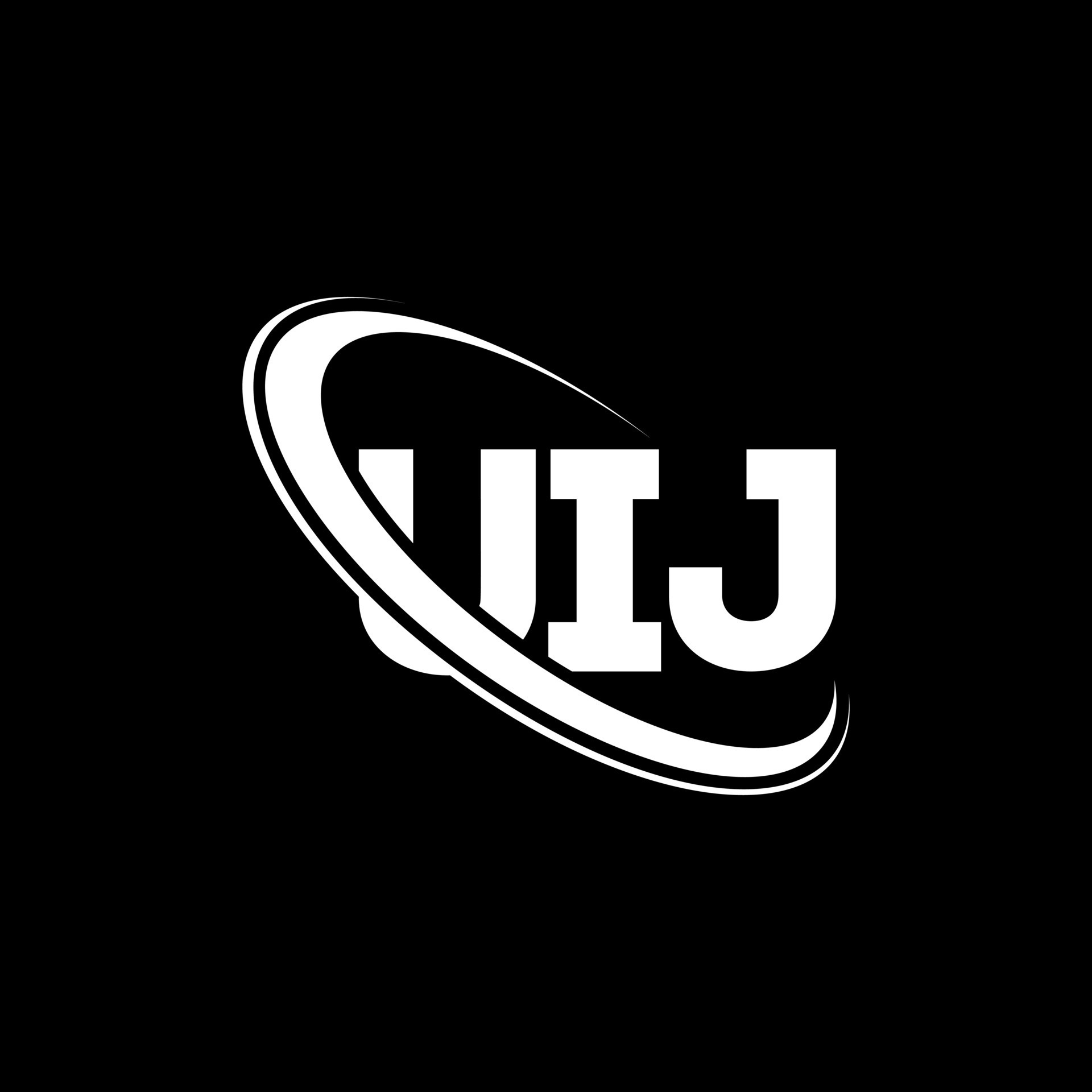 logotipo de uj. letra uij. diseño del logotipo de la letra uij. logotipo de las iniciales uij ...