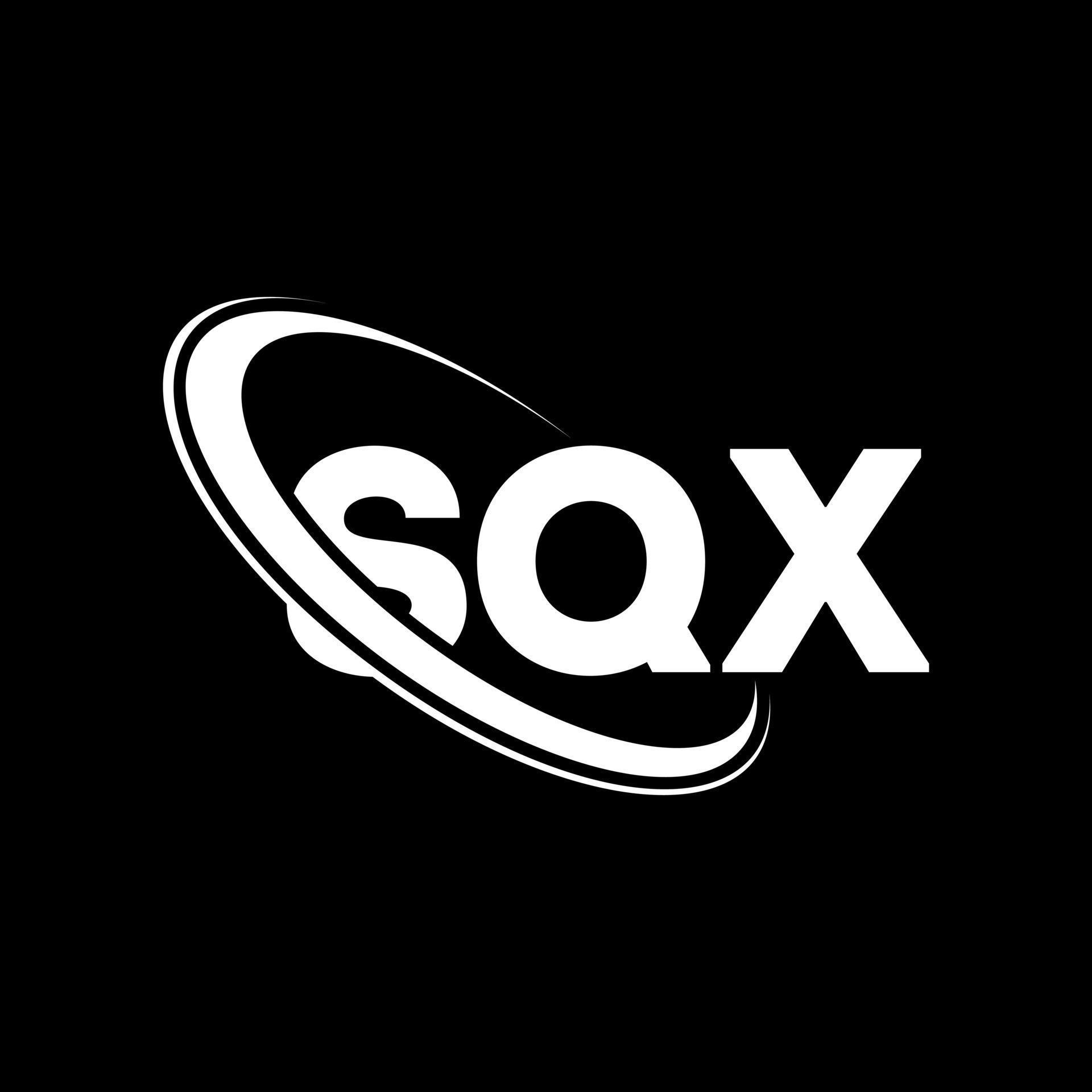 logotipo de sqx. letra sqx. diseño del logotipo de la letra sqx. logotipo de iniciales sqx ...