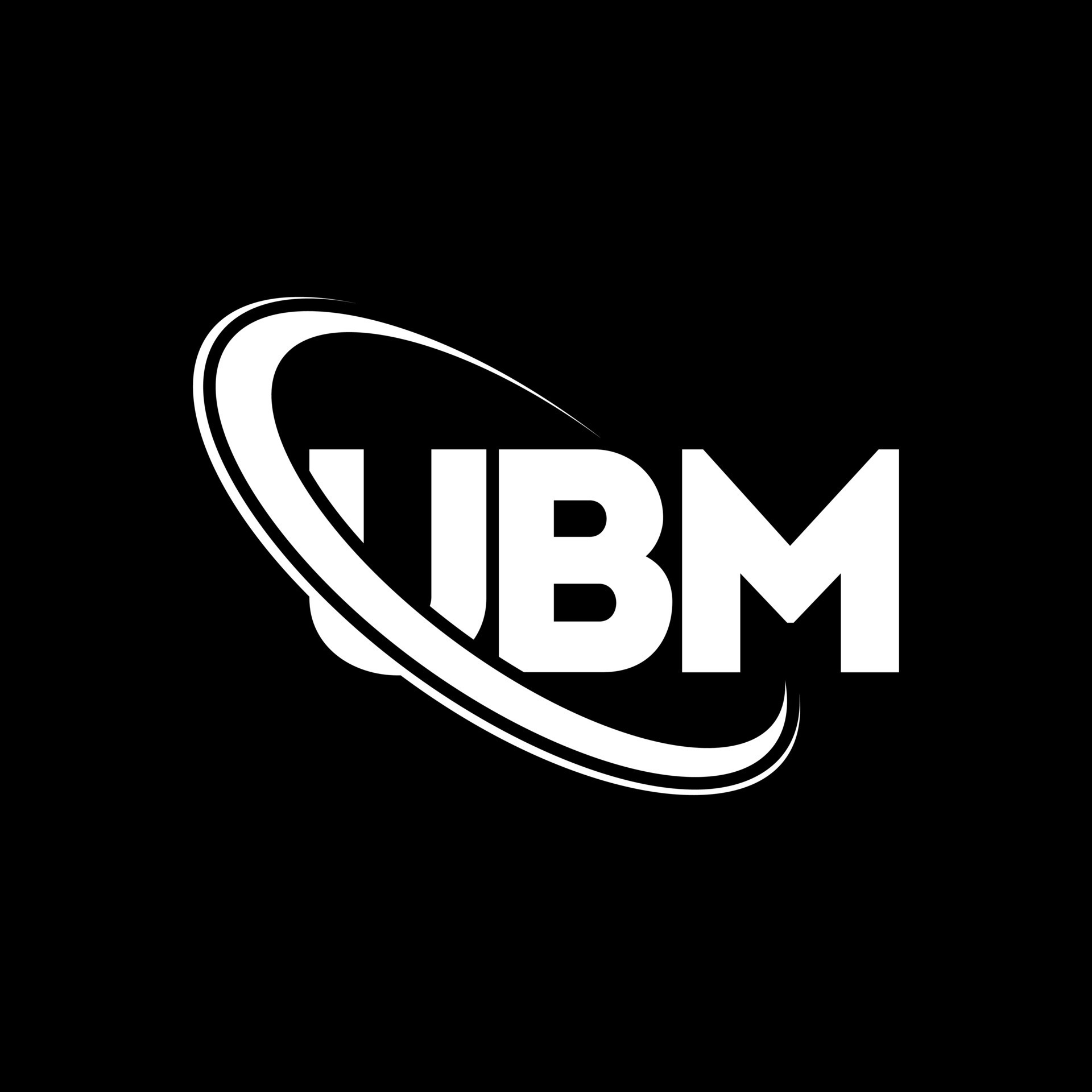 UBM logo. UBM letter. UBM letter logo design. Initials UBM logo linked with circle and uppercase ...