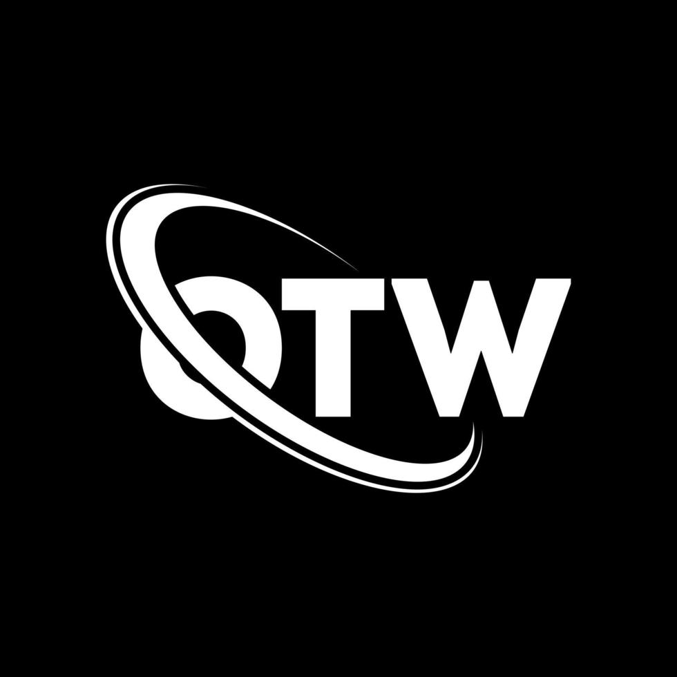 OTW logo. OTW letter. OTW letter logo design. Initials OTW logo linked with circle and uppercase ...