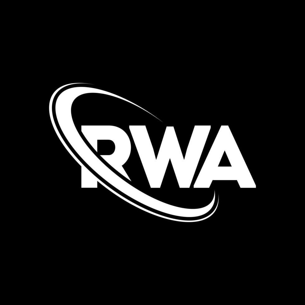 RWA logo. RWA letter. RWA letter logo design. Initials RWA logo linked with circle and uppercase ...