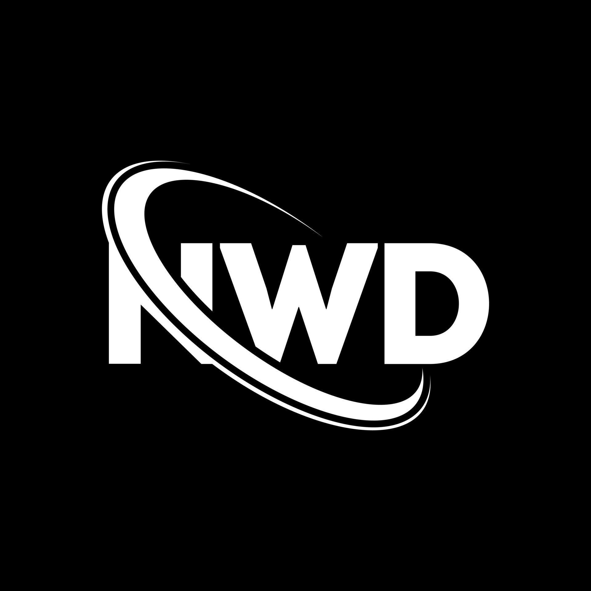 NWD logo. NWD letter. NWD letter logo design. Initials NWD logo linked with circle and uppercase ...