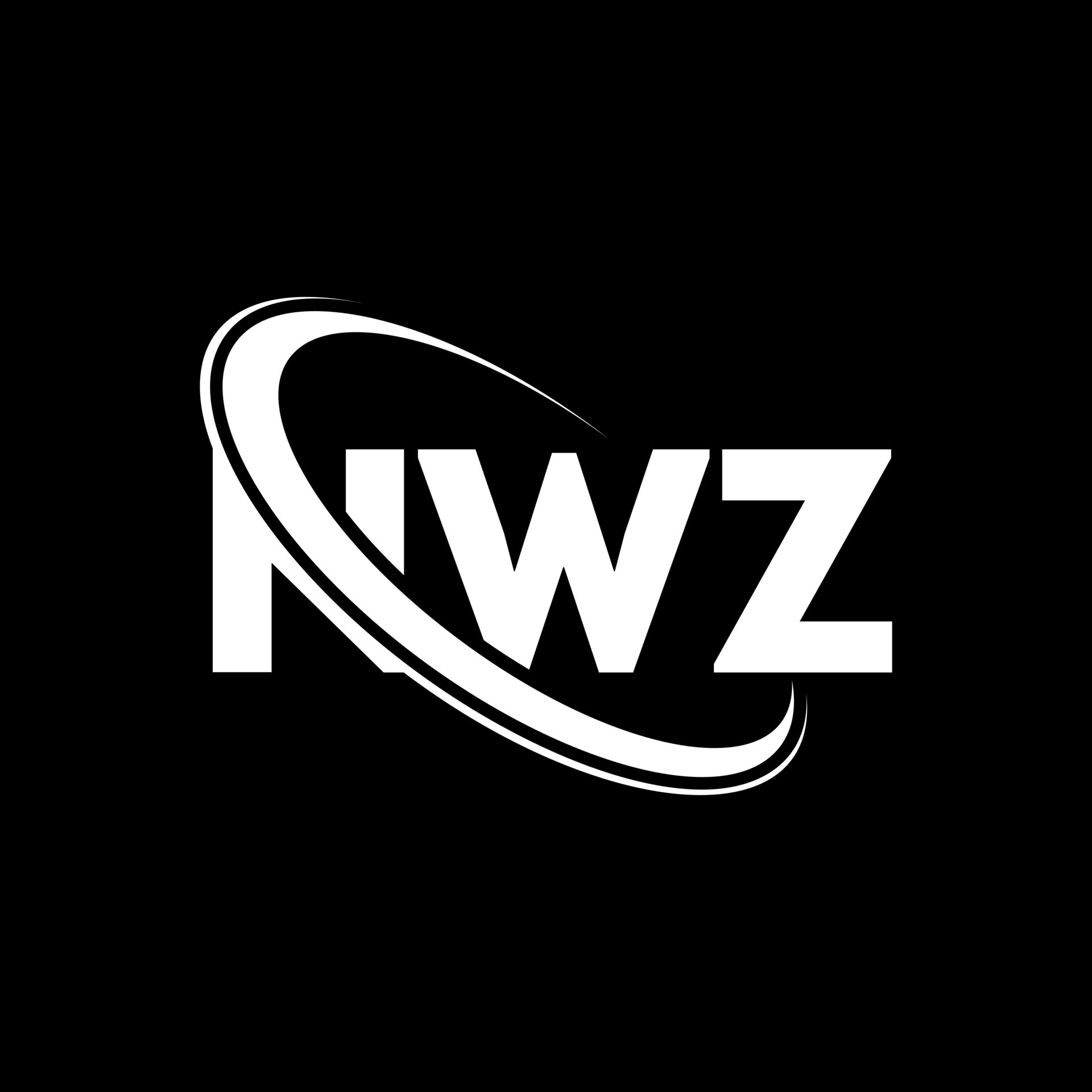 NWZ logo. NWZ letter. NWZ letter logo design. Initials NWZ logo linked ...