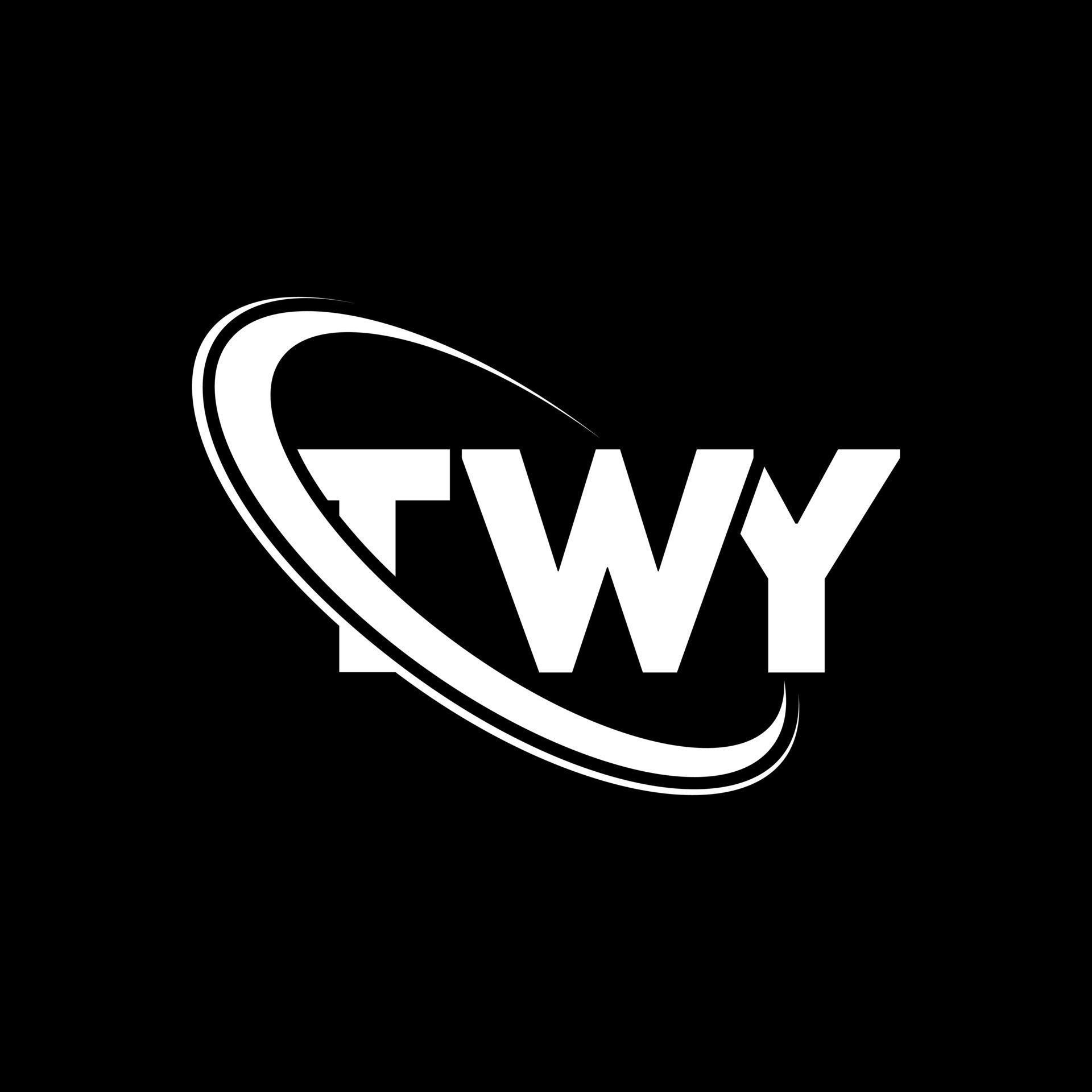 Twy Logo Twy Letter Twy Letter Logo Design Initials Twy Logo Linked With Circle And Uppercase