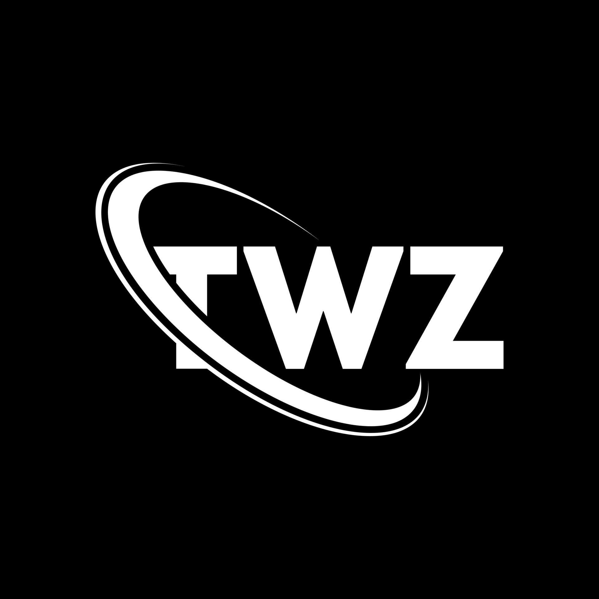 logotipo de twz. dos letras. diseño de logotipo de letra twz. logotipo de iniciales twz ...