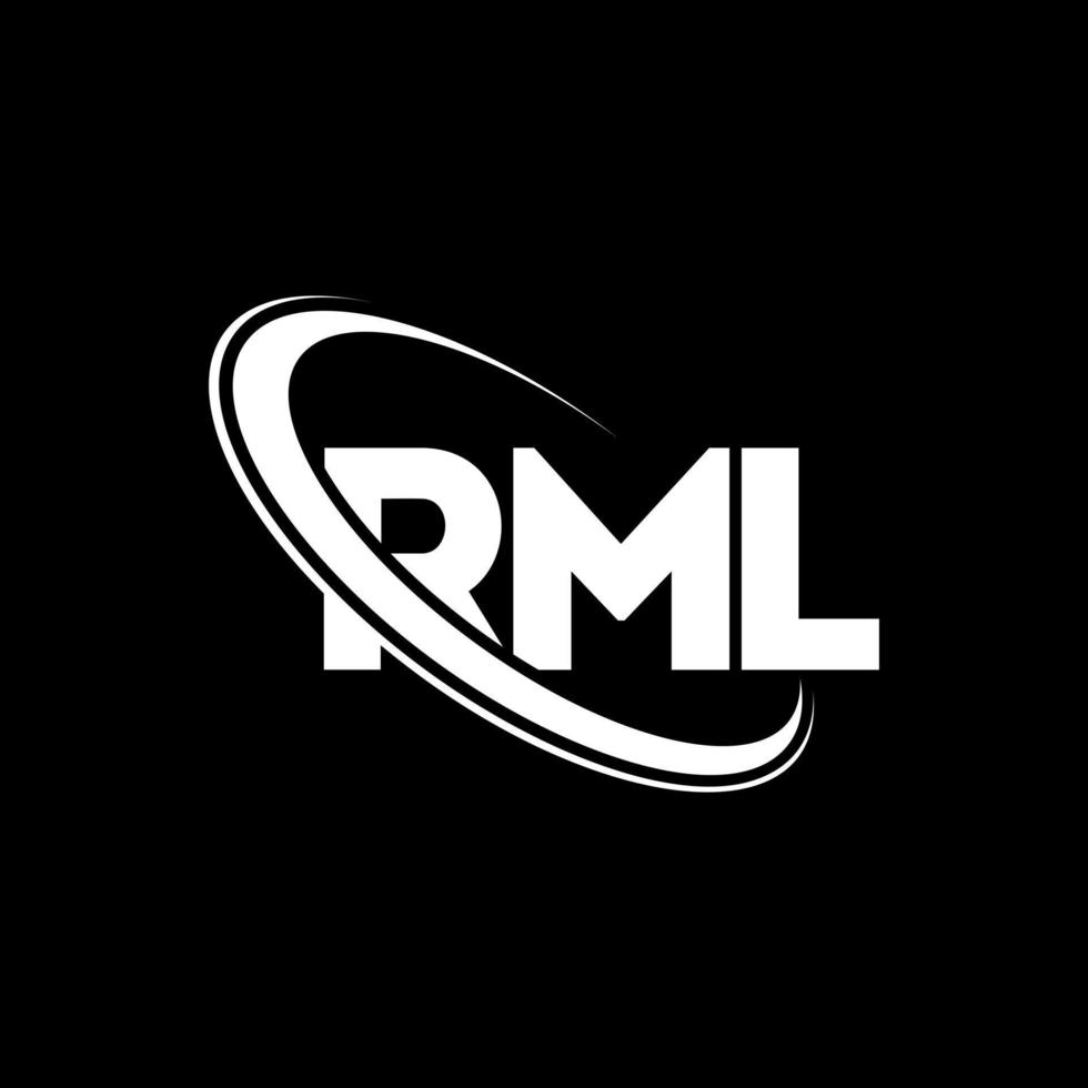 logotipo de rml. letra rml. diseño de logotipo de letra rml. logotipo de iniciales rml vinculado ...