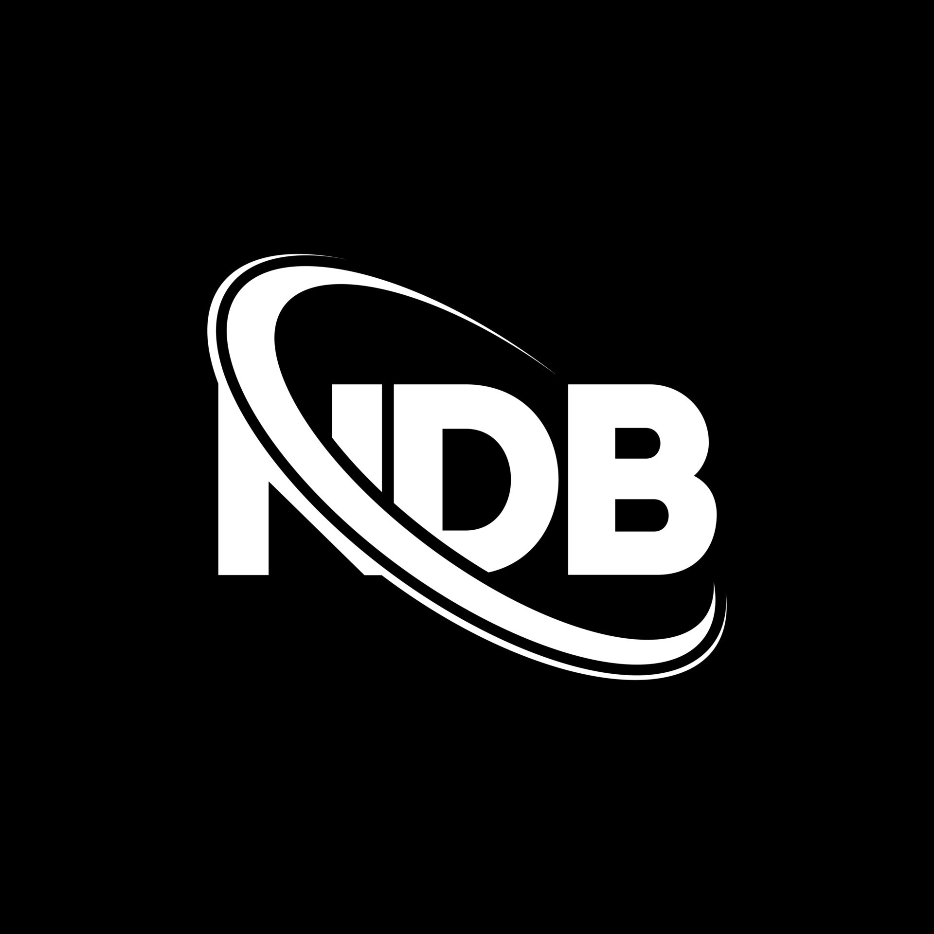 logotipo de ndb. letra ndb. diseño del logotipo de la letra ndb. logotipo de iniciales ndb ...