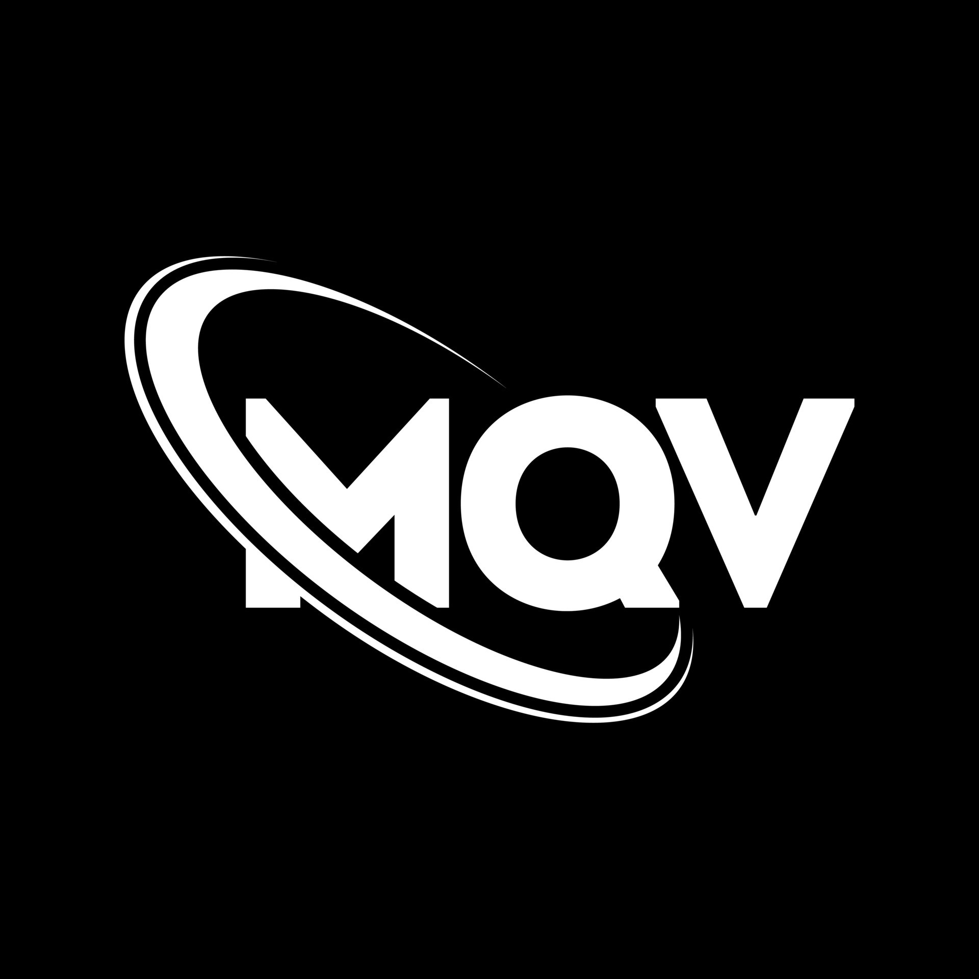 logotipo mqv. letra mqv. diseño del logotipo de la letra mqv. logotipo mqv de iniciales ...