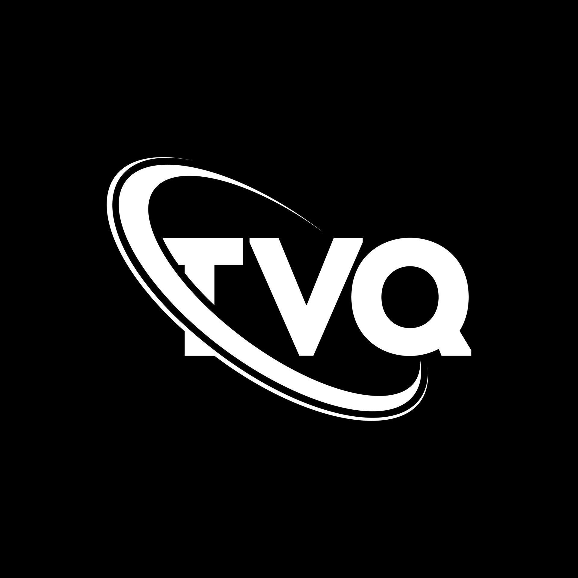 TVQ logo. TVQ letter. TVQ letter logo design. Initials TVQ logo linked with circle and uppercase ...