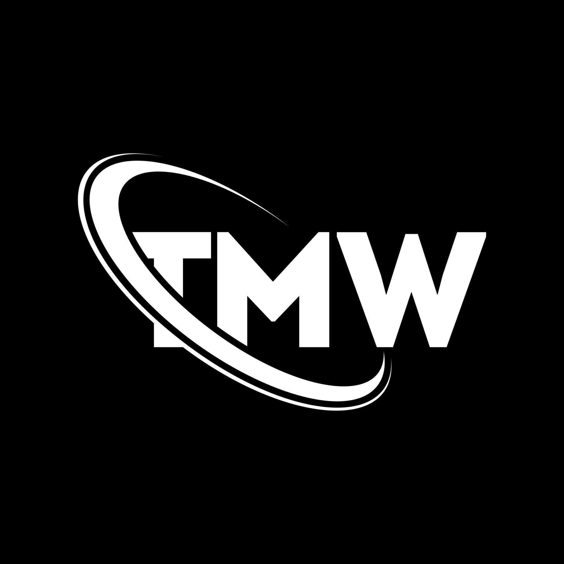 TMW logo. TMW letter. TMW letter logo design. Initials TMW logo linked with circle and uppercase ...