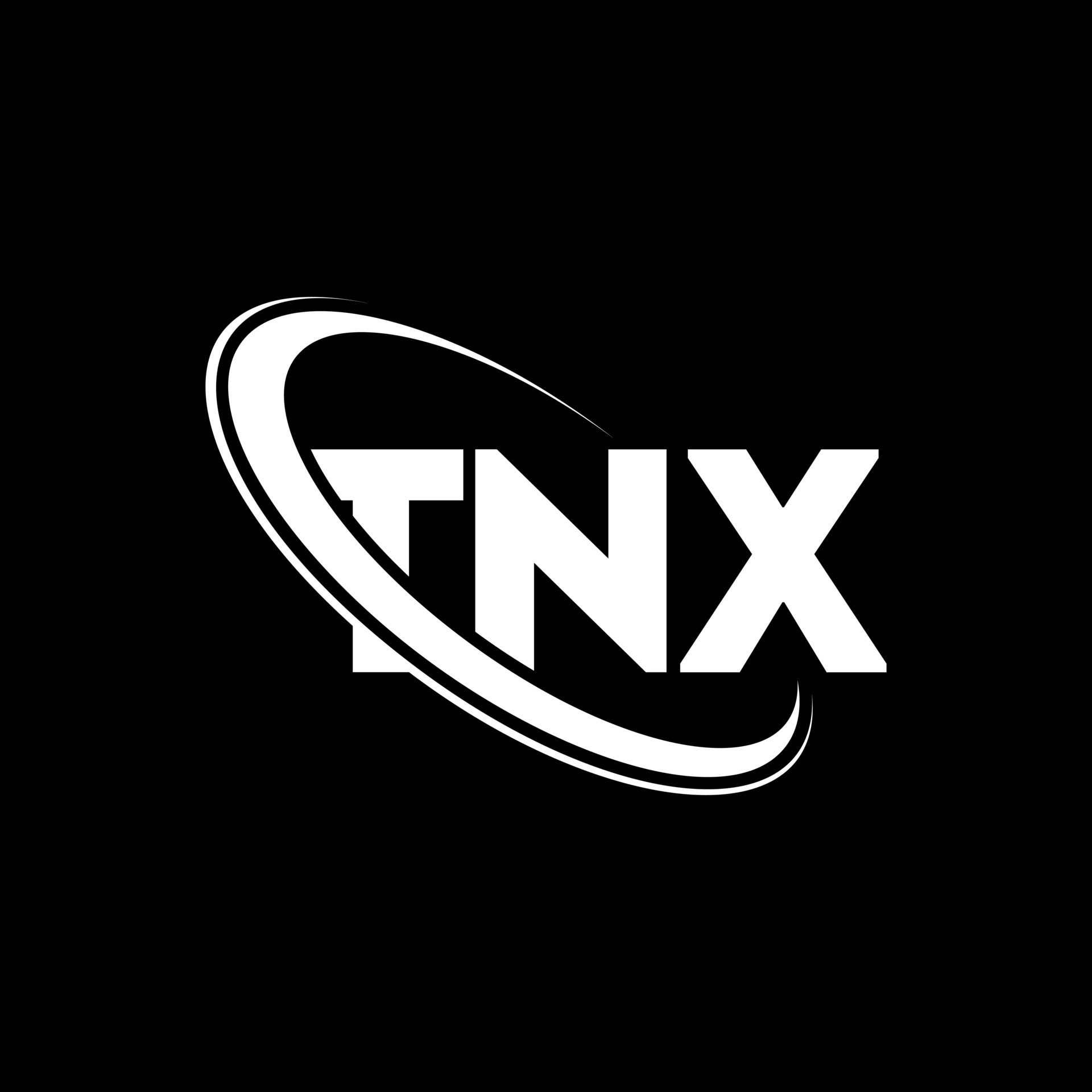 logotipo de tnx. carta de tnx. diseño del logotipo de la letra tnx. logotipo de iniciales tnx ...