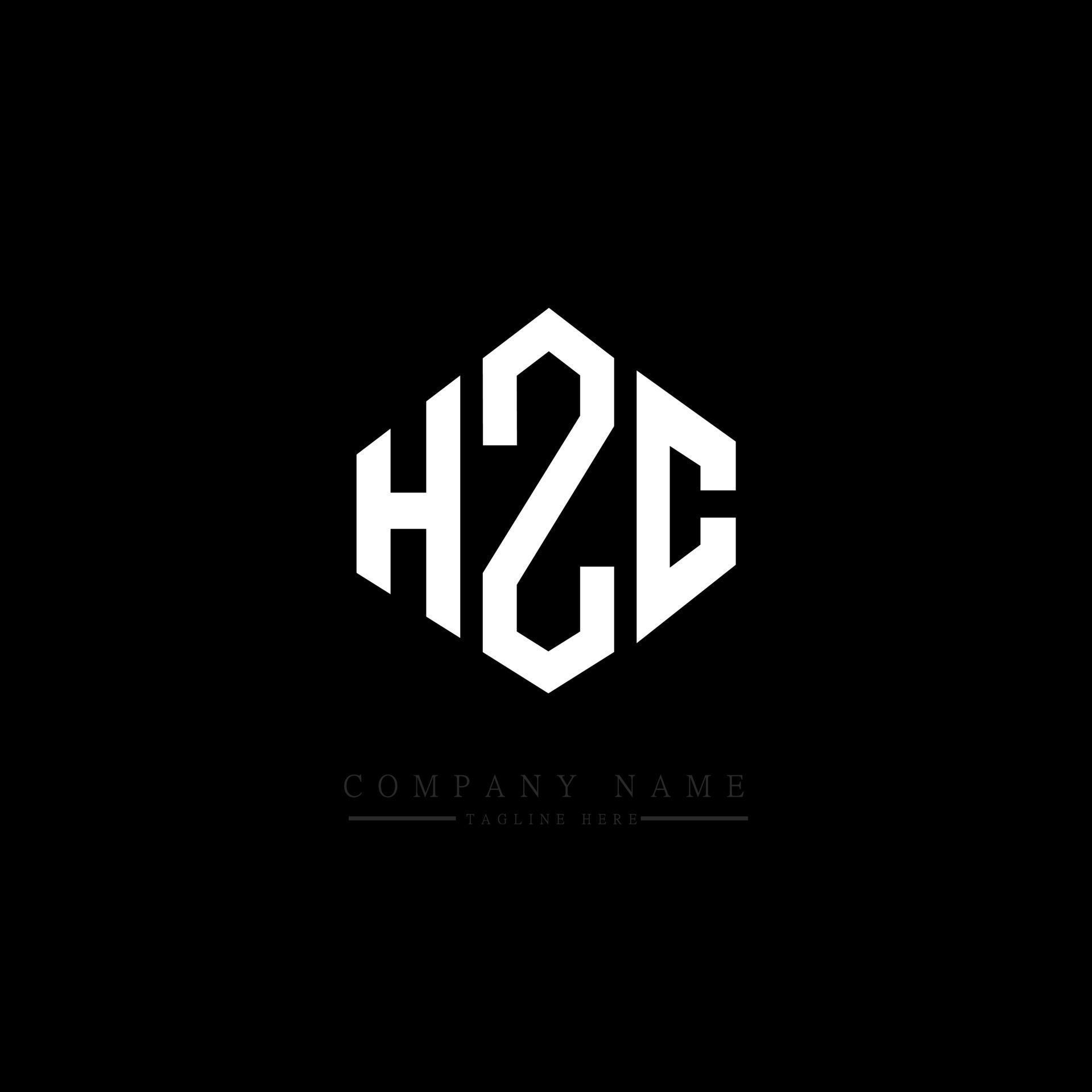 HZC letter logo design with polygon shape. HZC polygon and cube shape logo design. HZC hexagon ...