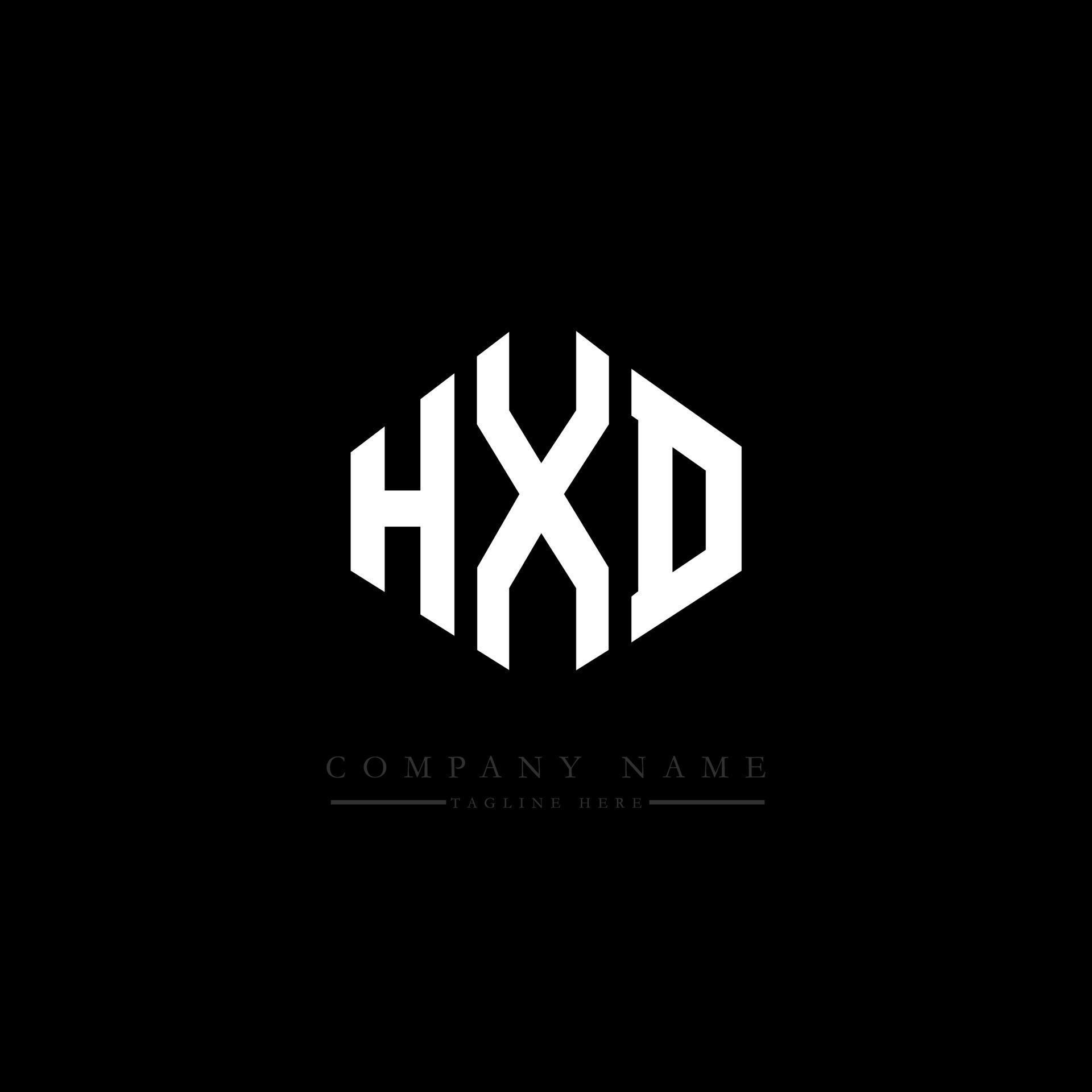 HXD letter logo design with polygon shape. HXD polygon and cube shape logo design. HXD hexagon ...