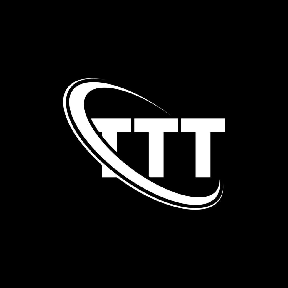 logotipo de tt. letra tt. diseño del logotipo de la letra ttt. logotipo de iniciales ttt ...