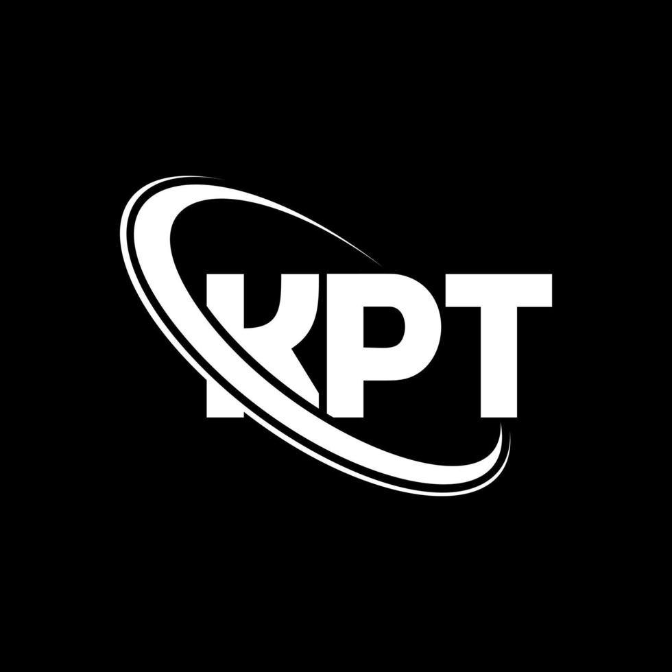 logotipo de kpt. letra kpt. diseño del logotipo de la letra kpt. Logotipo de iniciales kpt ...