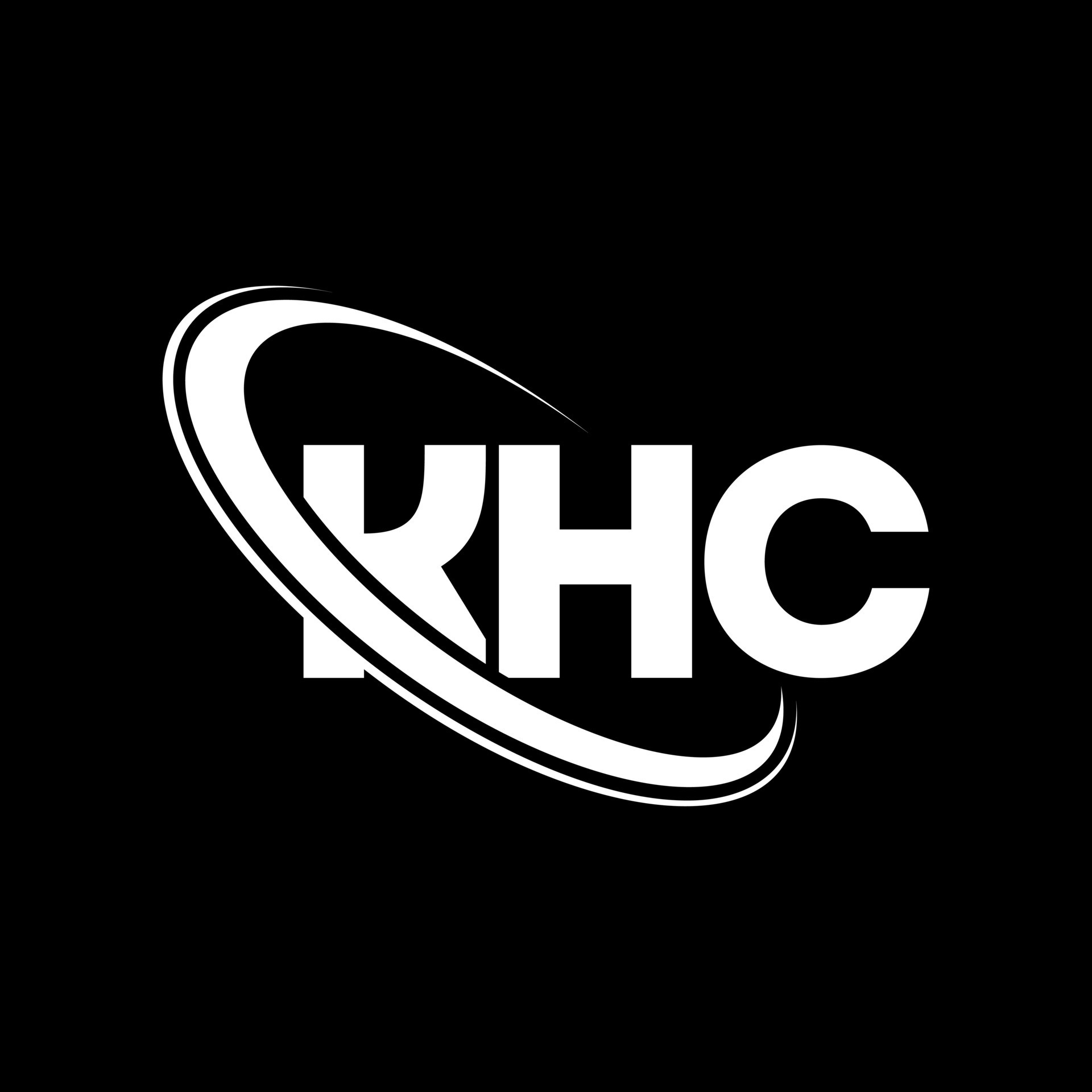 logotipo de khc. letra khc. diseño del logotipo de la letra khc. logotipo de las iniciales khc ...