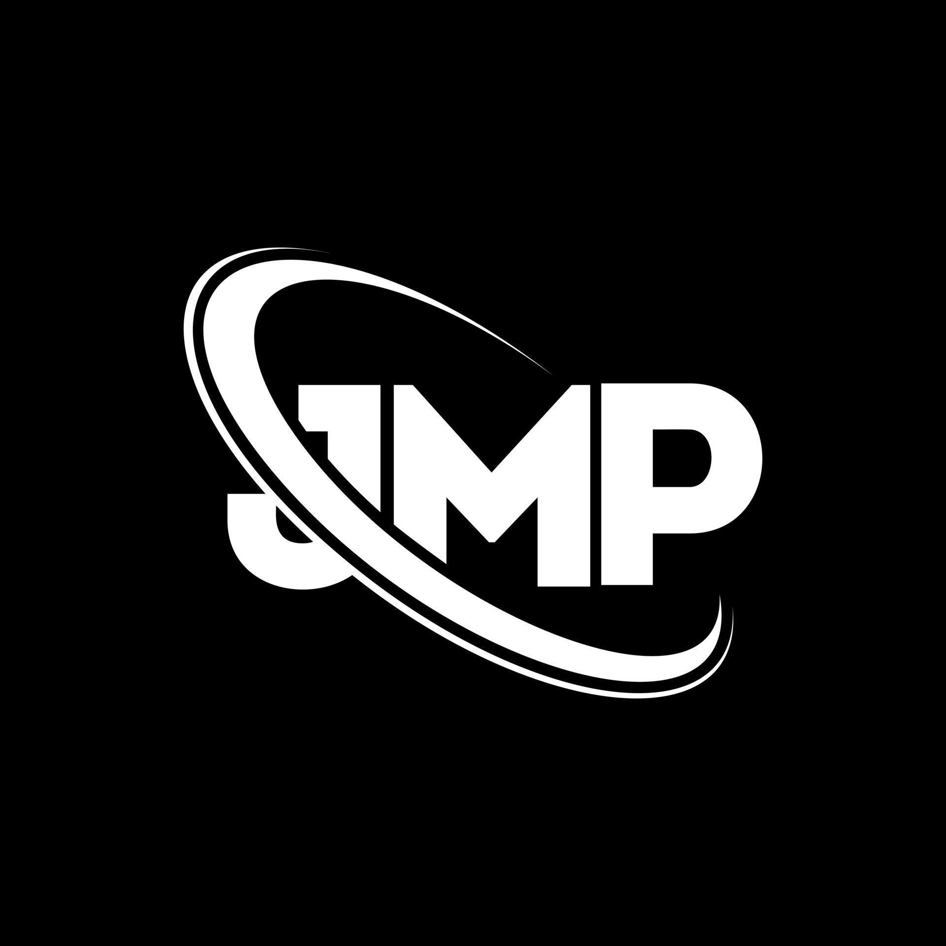 JMP logo. JMP letter. JMP letter logo design. Initials JMP logo linked with circle and uppercase ...
