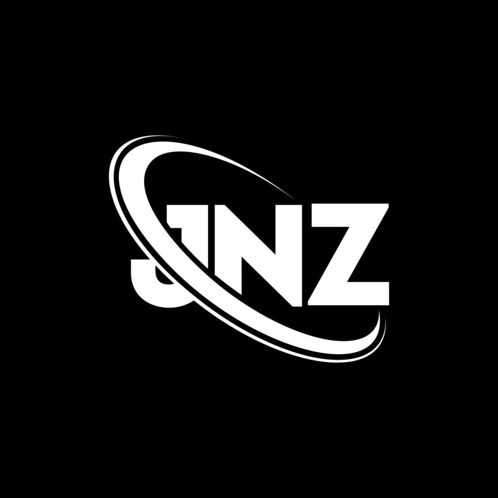 JNZ logo. JNZ letter. JNZ letter logo design. Initials JNZ logo linked with circle and uppercase ...