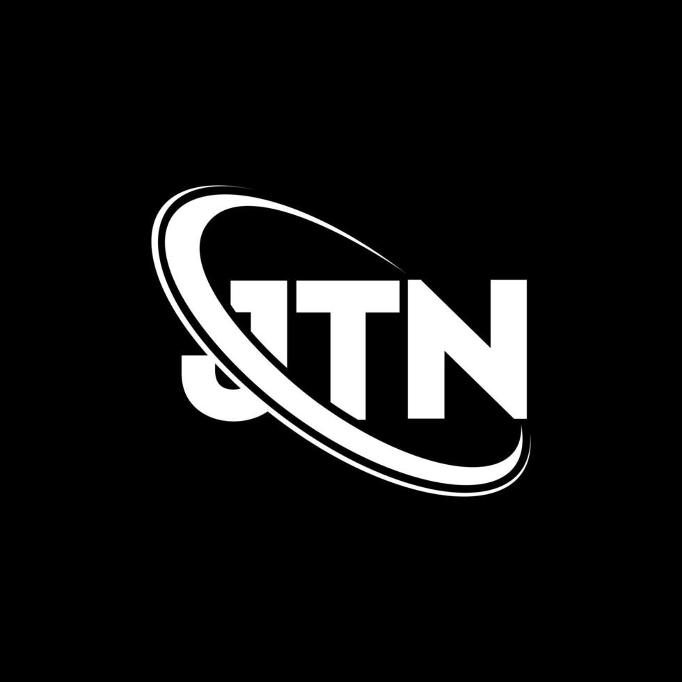 JTN logo. JTN letter. JTN letter logo design. Initials JTN logo linked with circle and uppercase ...