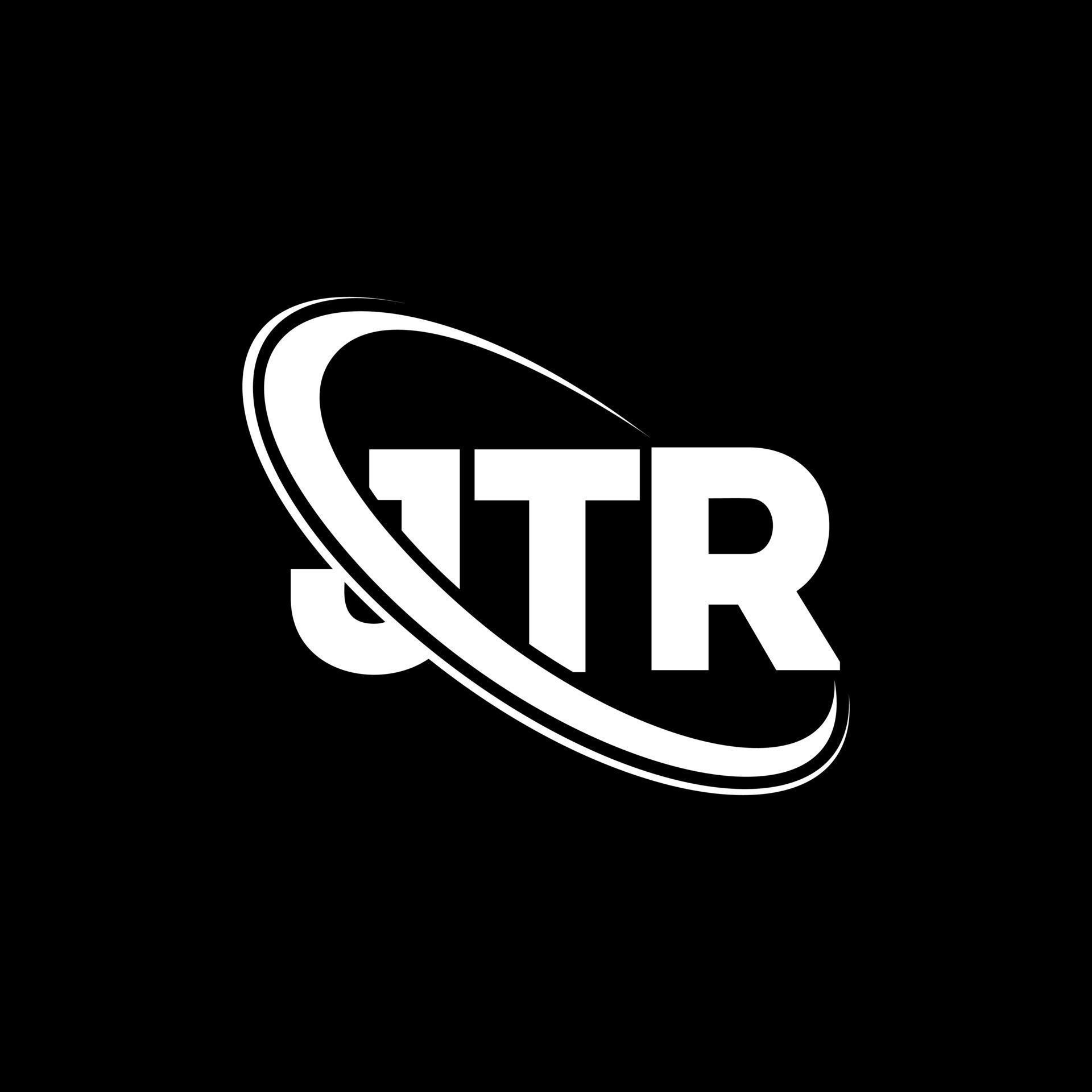 JTR logo. JTR letter. JTR letter logo design. Initials JTR logo linked with circle and uppercase ...