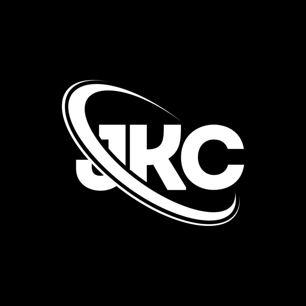 JKC logo. JKC letter. JKC letter logo design. Initials JKC logo linked with circle and uppercase ...