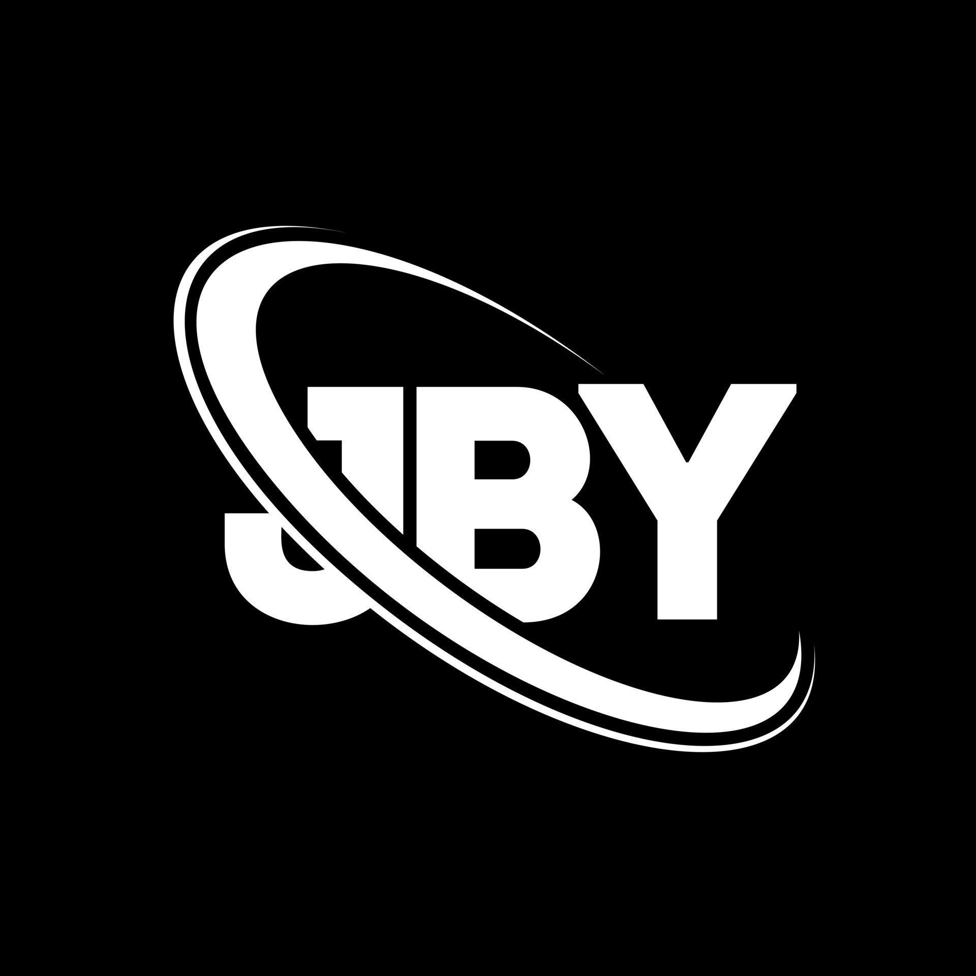 JBY logo. JBY letter. JBY letter logo design. Initials JBY logo linked with circle and uppercase ...