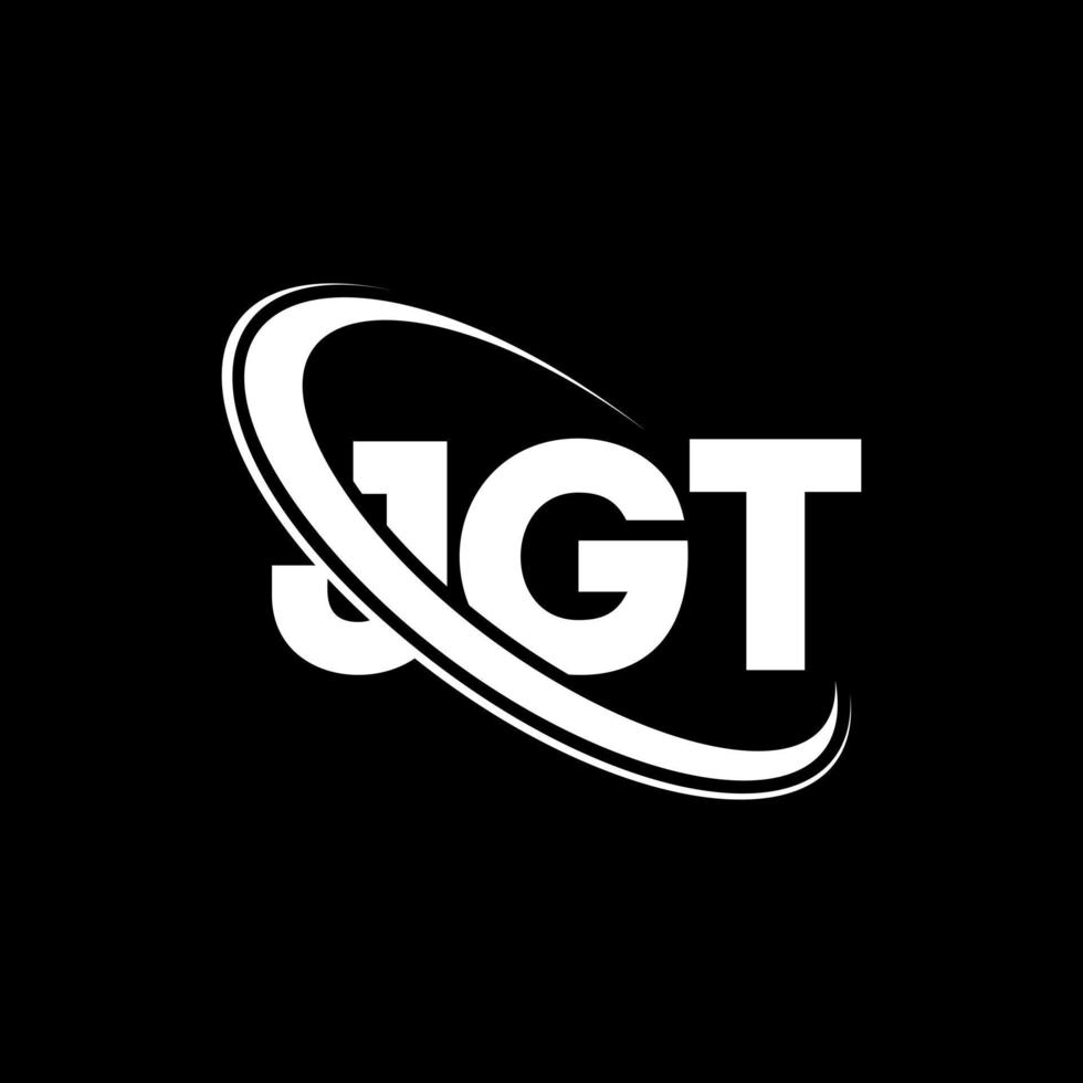 logotipo jgt. letra jgt. diseño del logotipo de la letra jgt. Logotipo de iniciales jgt ...