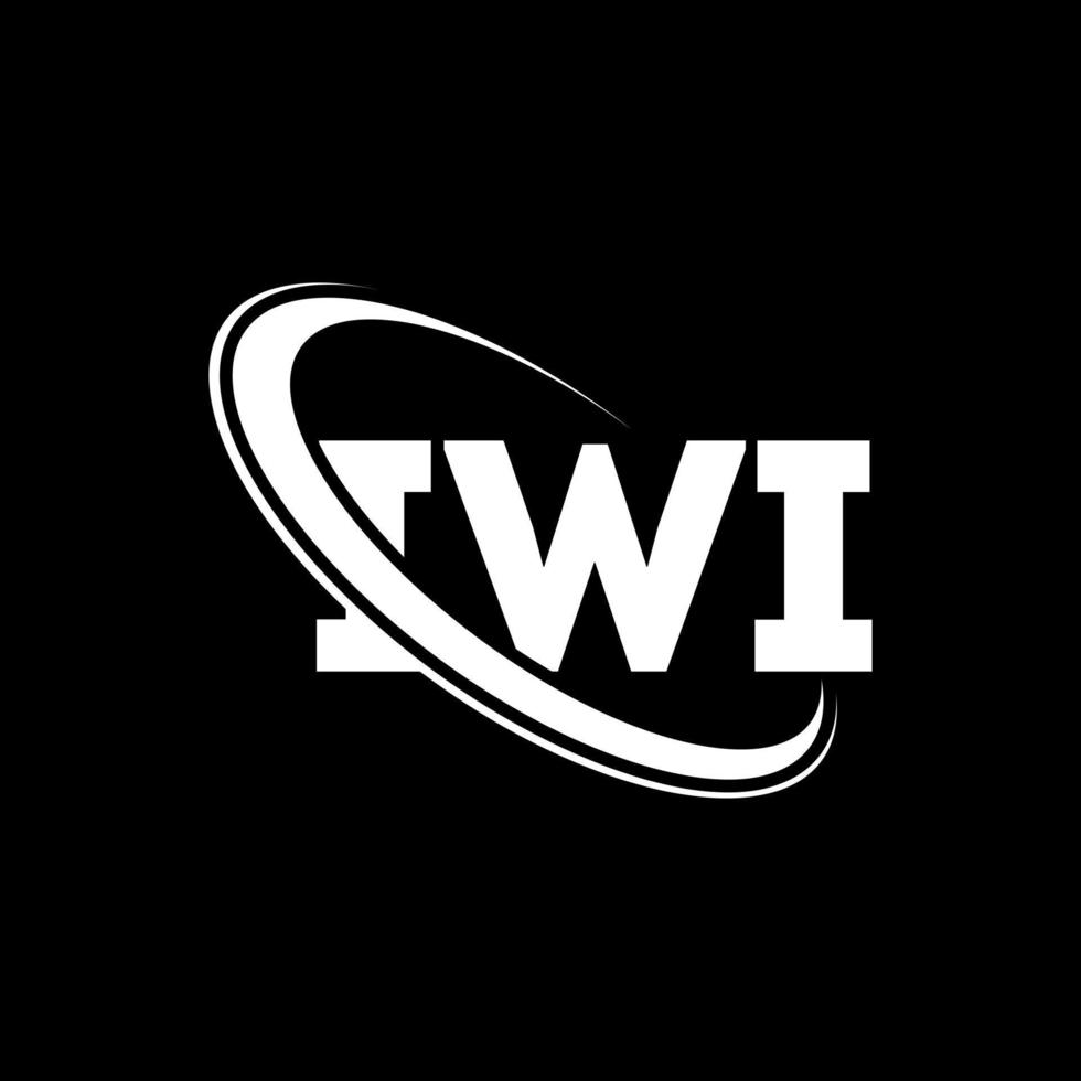 logotipo de iwi. carta iwi. diseño del logotipo de la letra iwi. logotipo de las iniciales iwi ...