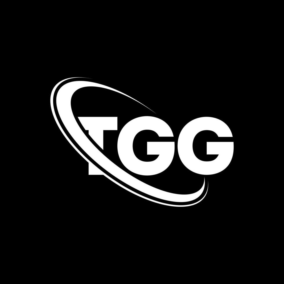 logotipo de tgg. letra tgg. diseño de logotipo de letra tgg. logotipo de iniciales tgg vinculado ...