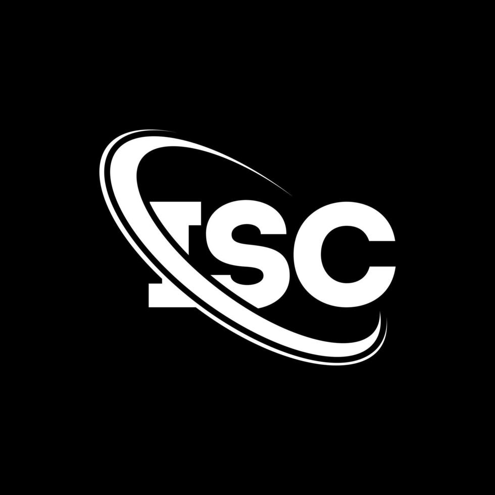 ISC logo. ISC letter. ISC letter logo design. Initials ISC logo linked with circle and uppercase ...