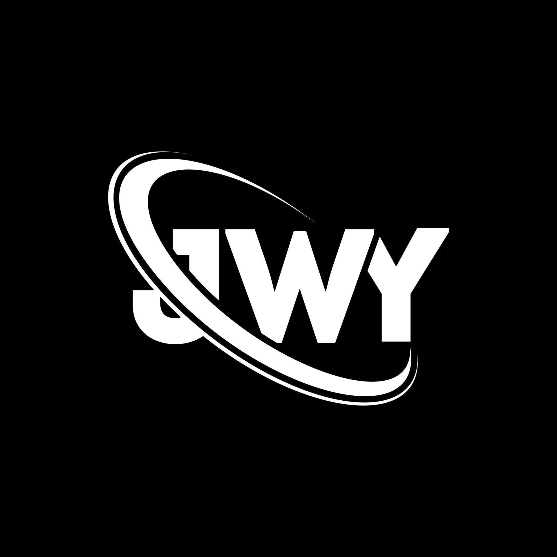 JWY logo. JWY letter. JWY letter logo design. Initials JWY logo linked with circle and uppercase ...