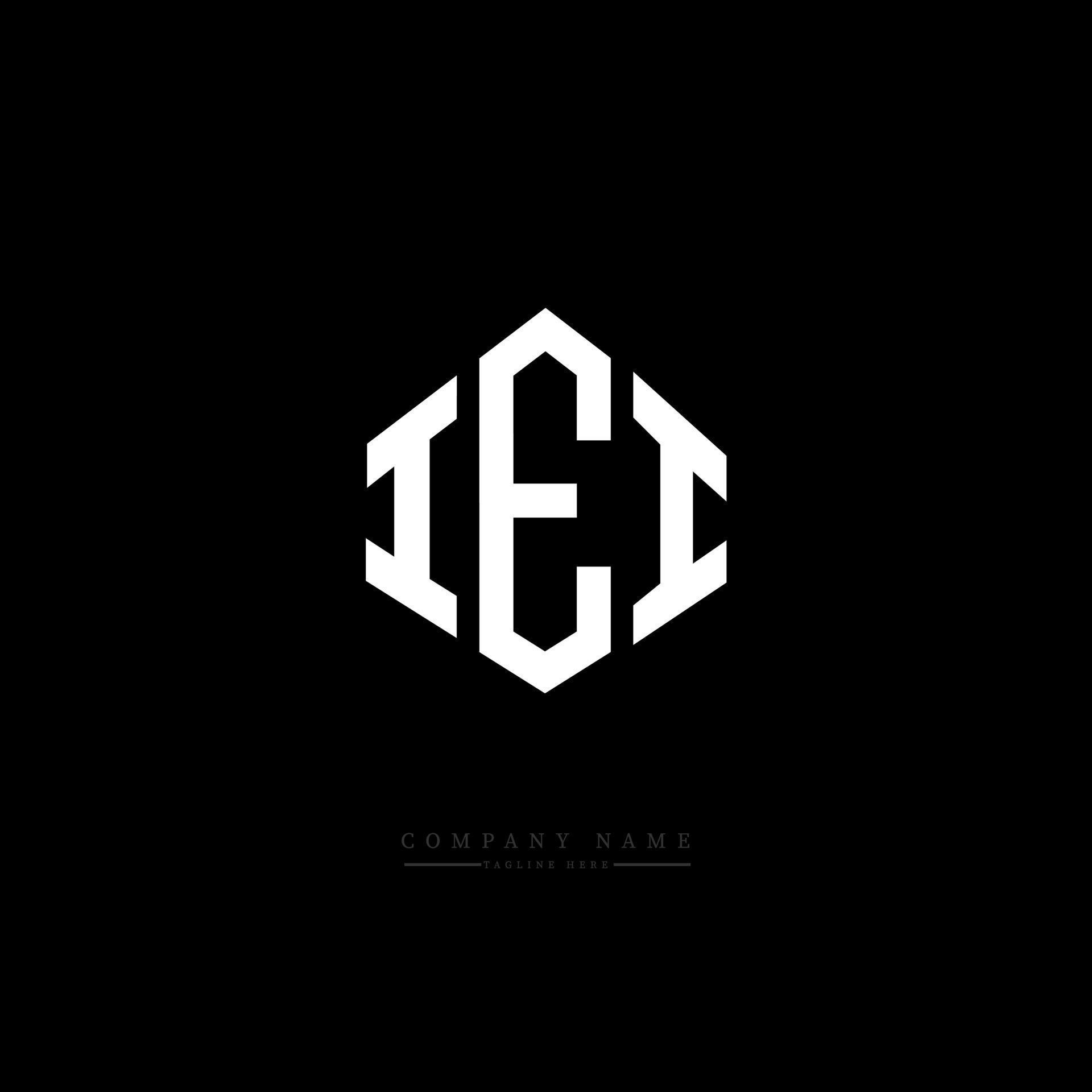 Iei Letter Logo Design With Polygon Shape Iei Polygon And Cube Shape Logo Design Iei Hexagon