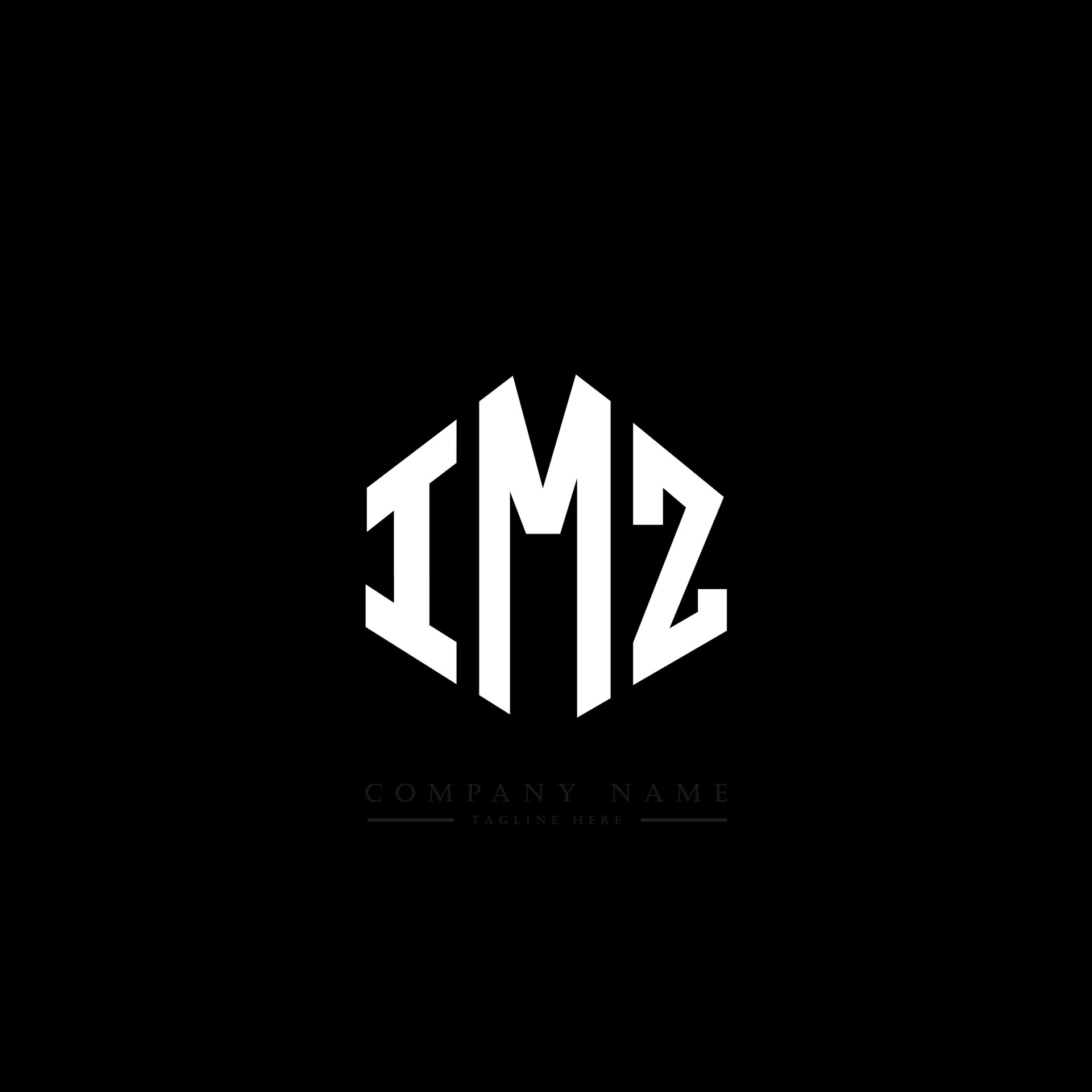 Imz Letter Logo Design With Polygon Shape Imz Polygon And Cube Shape Logo Design Imz Hexagon