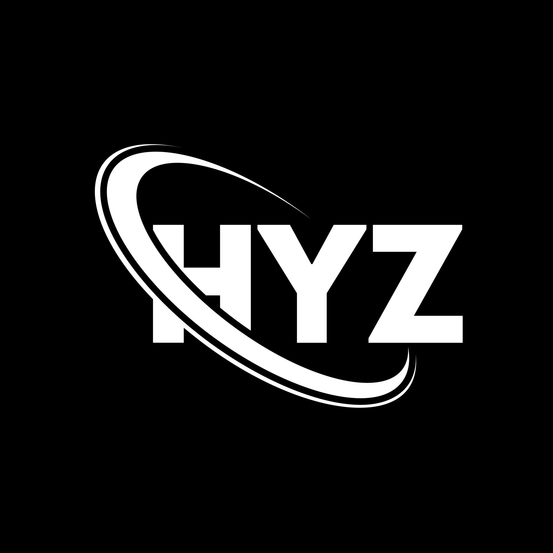 logotipo de hyz. letra hyz. diseño del logotipo de la letra hyz. logotipo de las iniciales hyz ...